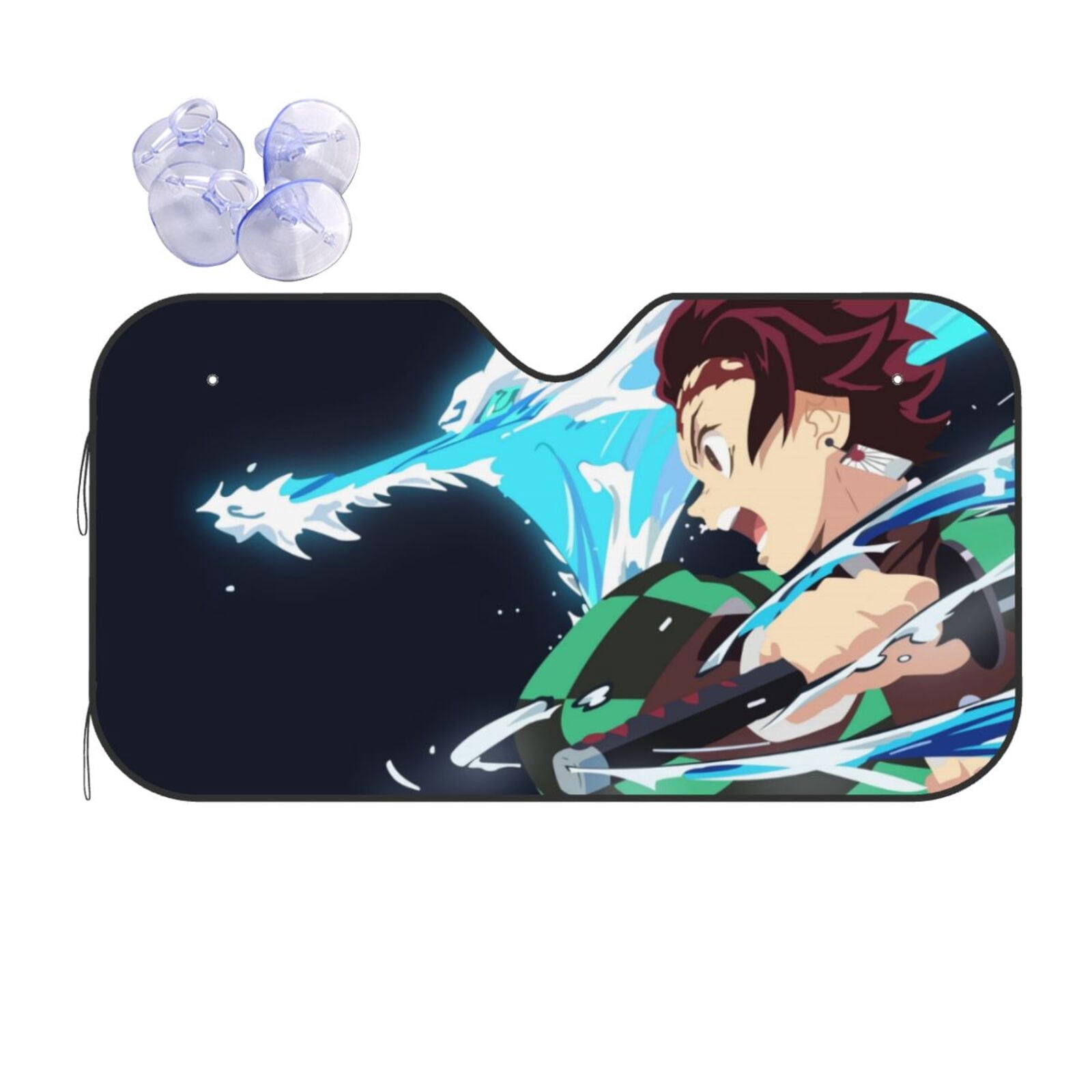 Demon Slayer Kimetsu No Yaiba Car Windshield Sun Shade, Auto Sun Heat ...