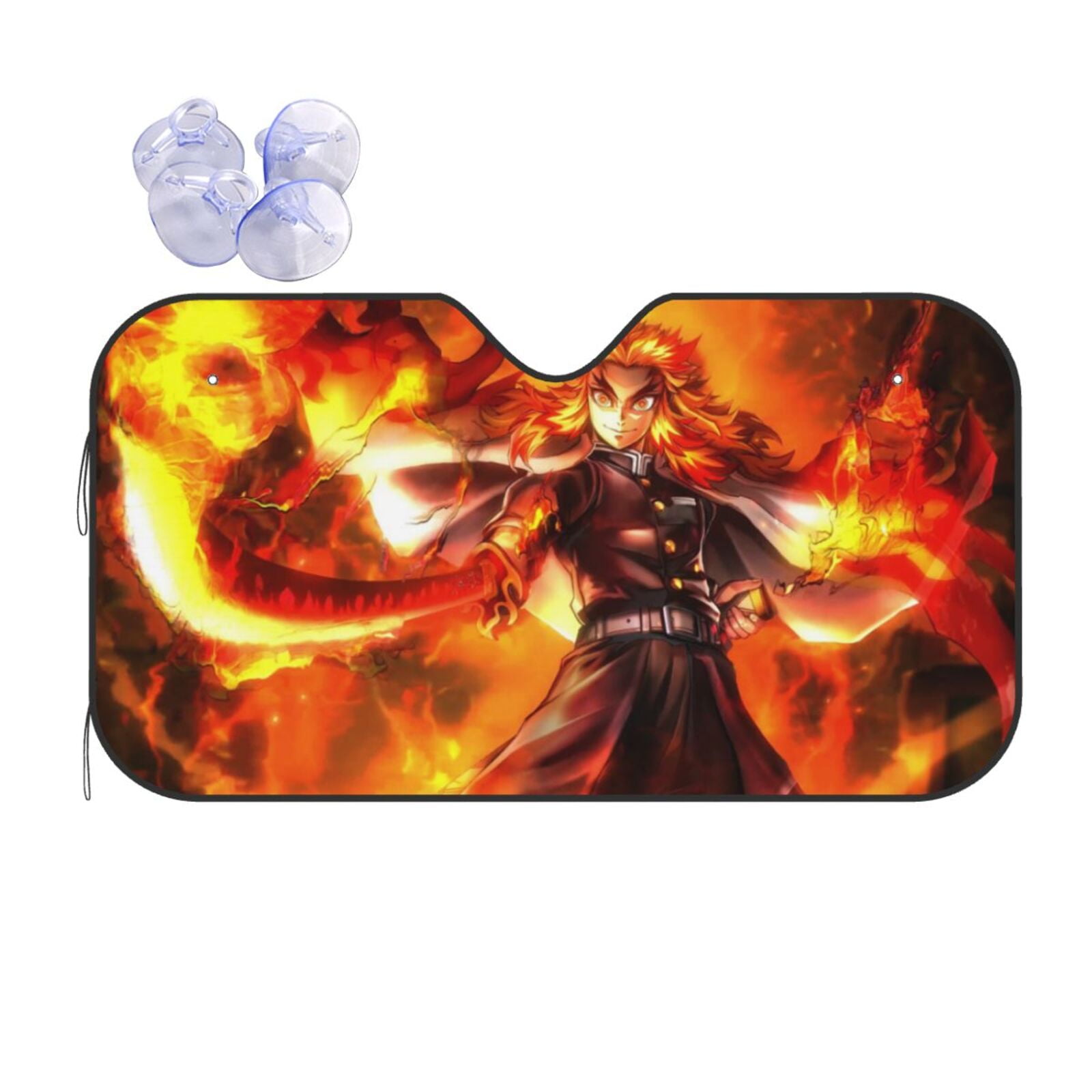 Demon Slayer Kimetsu No Yaiba Car Windshield Sun Shade, Auto Sun Heat ...
