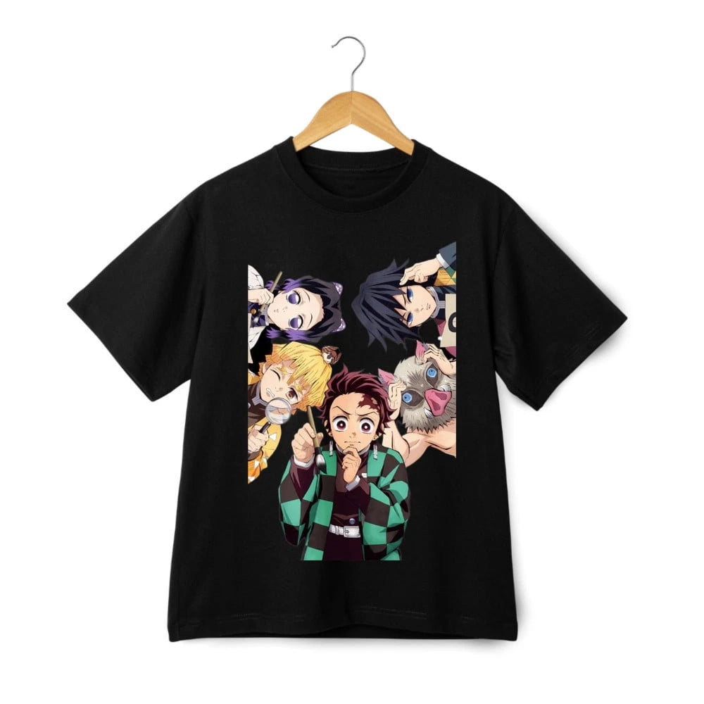 Demon Slayer Kimetsu No Yaiba Character Graphic Tee T-Shirt - Walmart.com