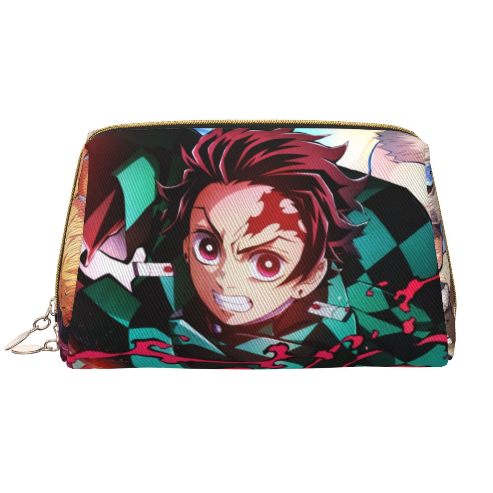 Demon Slayer Kimetsu No Yaiba Cosmetic Bag Makeup Organizer Leather ...