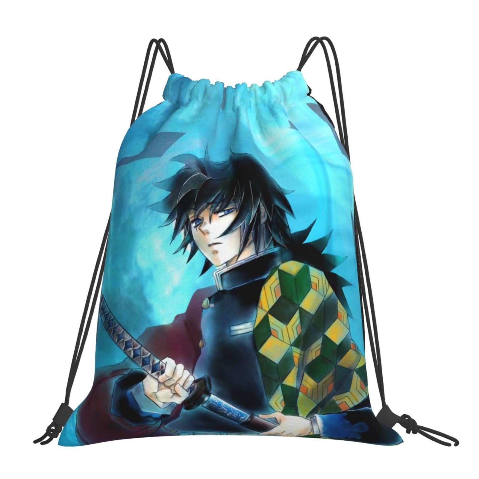 Demon Slayer Kimetsu No Yaiba Drawstring Backpack Sport Gym Bag For ...