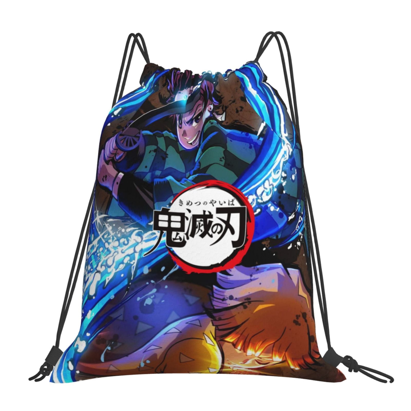 Demon Slayer: Kimetsu No Yaiba Drawstring Backpack Sport Gym Bag For ...