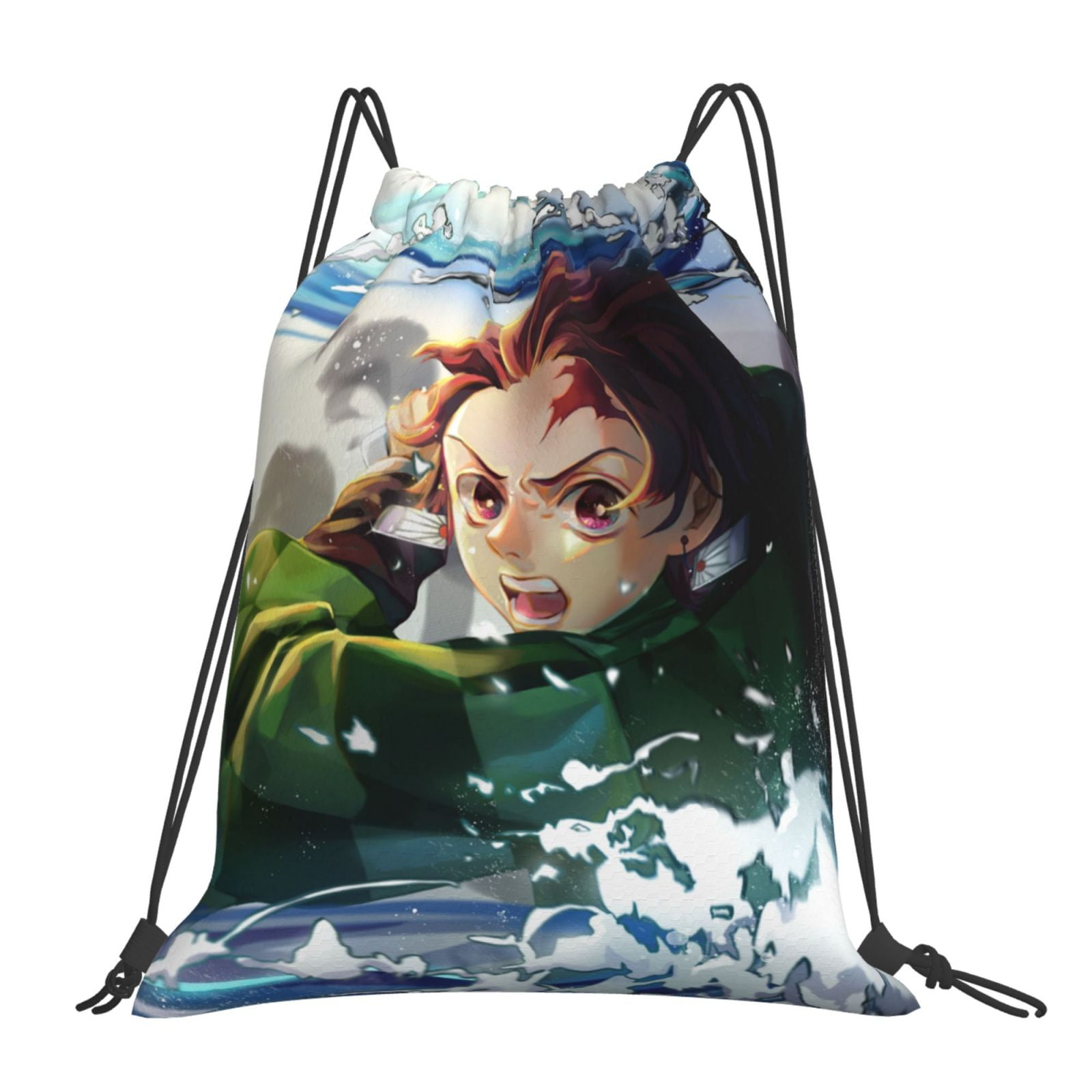 Demon Slayer Kimetsu No Yaiba Drawstring Backpack Sport Gym Bag For ...