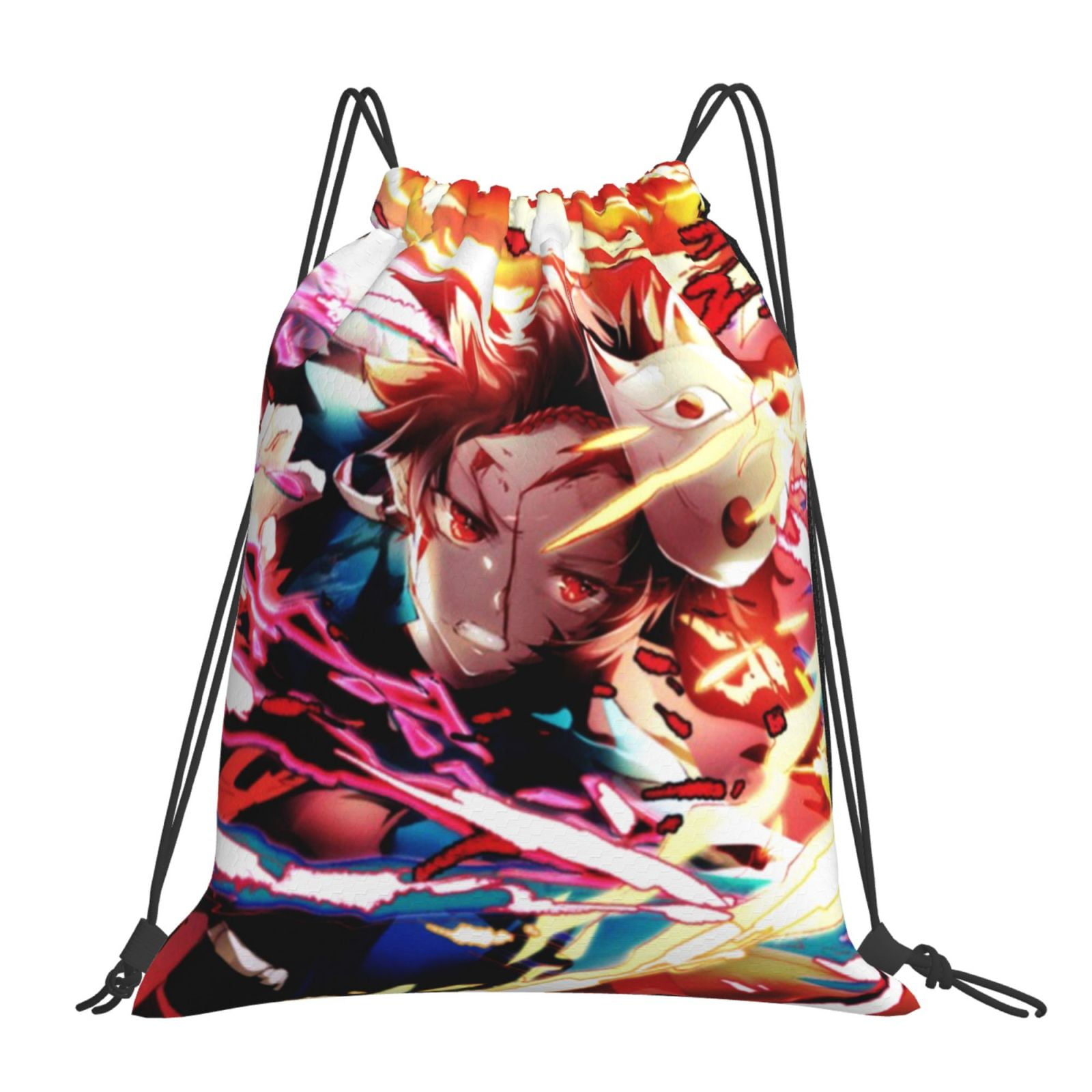 Demon Slayer Kimetsu No Yaiba Drawstring Backpack Sport Gym Bag For ...