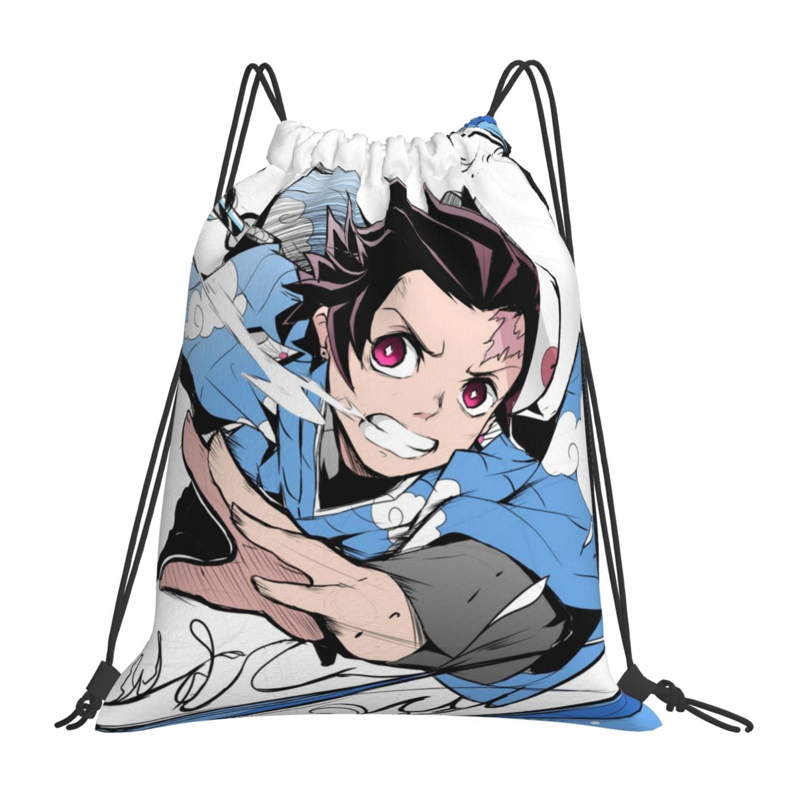 Demon Slayer Kimetsu No Yaiba Drawstring Backpack Sport Gym Bag For ...