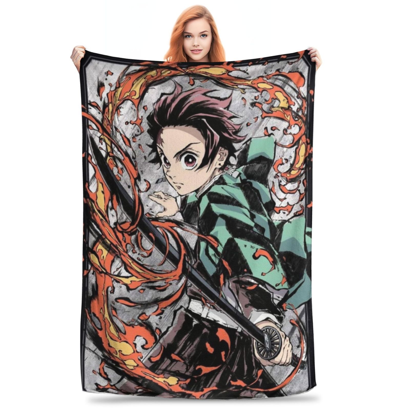 Demon Slayer : Kimetsu No Yaiba Flannel Fleece Blanket Anime blanket ...