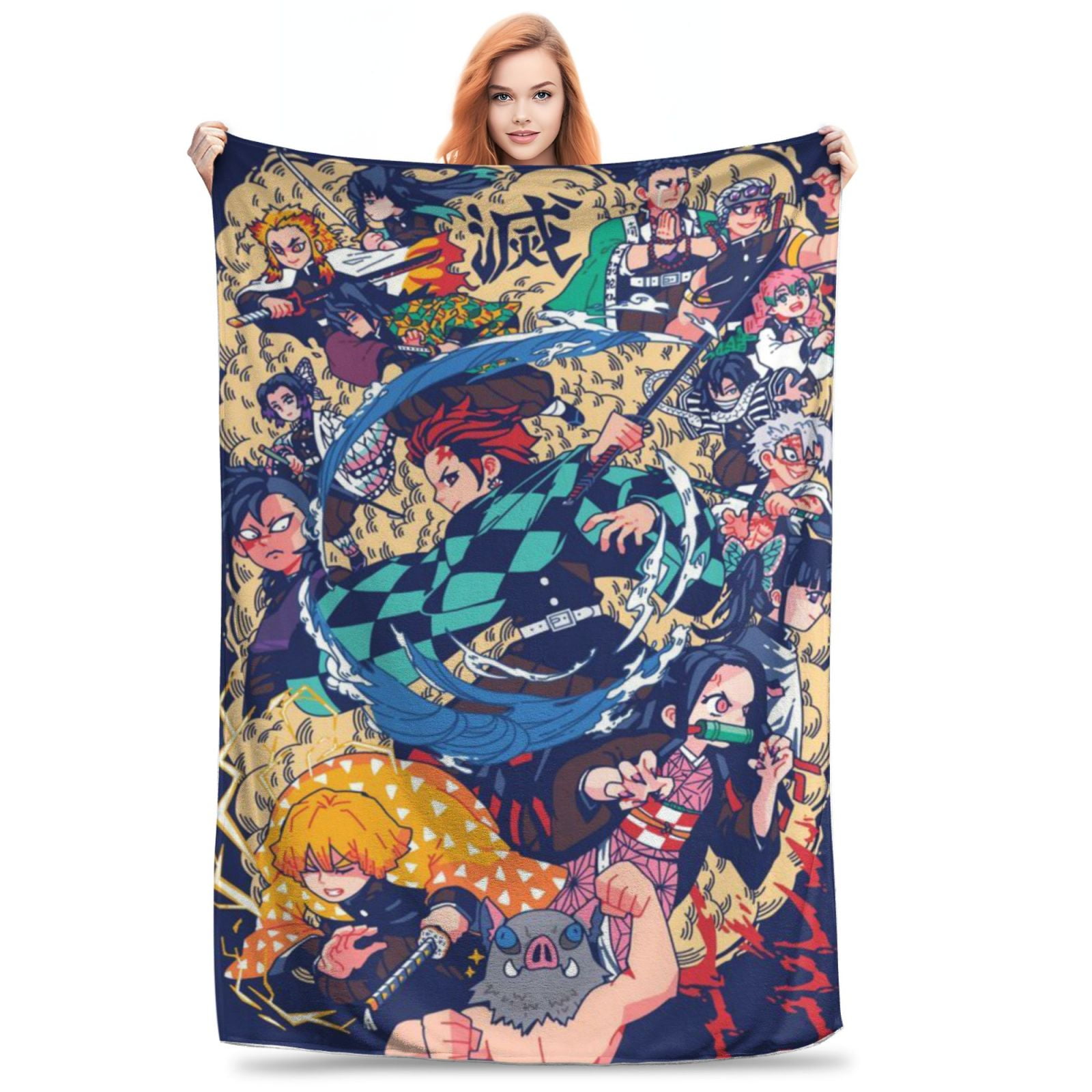 Demon Slayer : Kimetsu No Yaiba Flannel Fleece Blanket Anime blanket ...