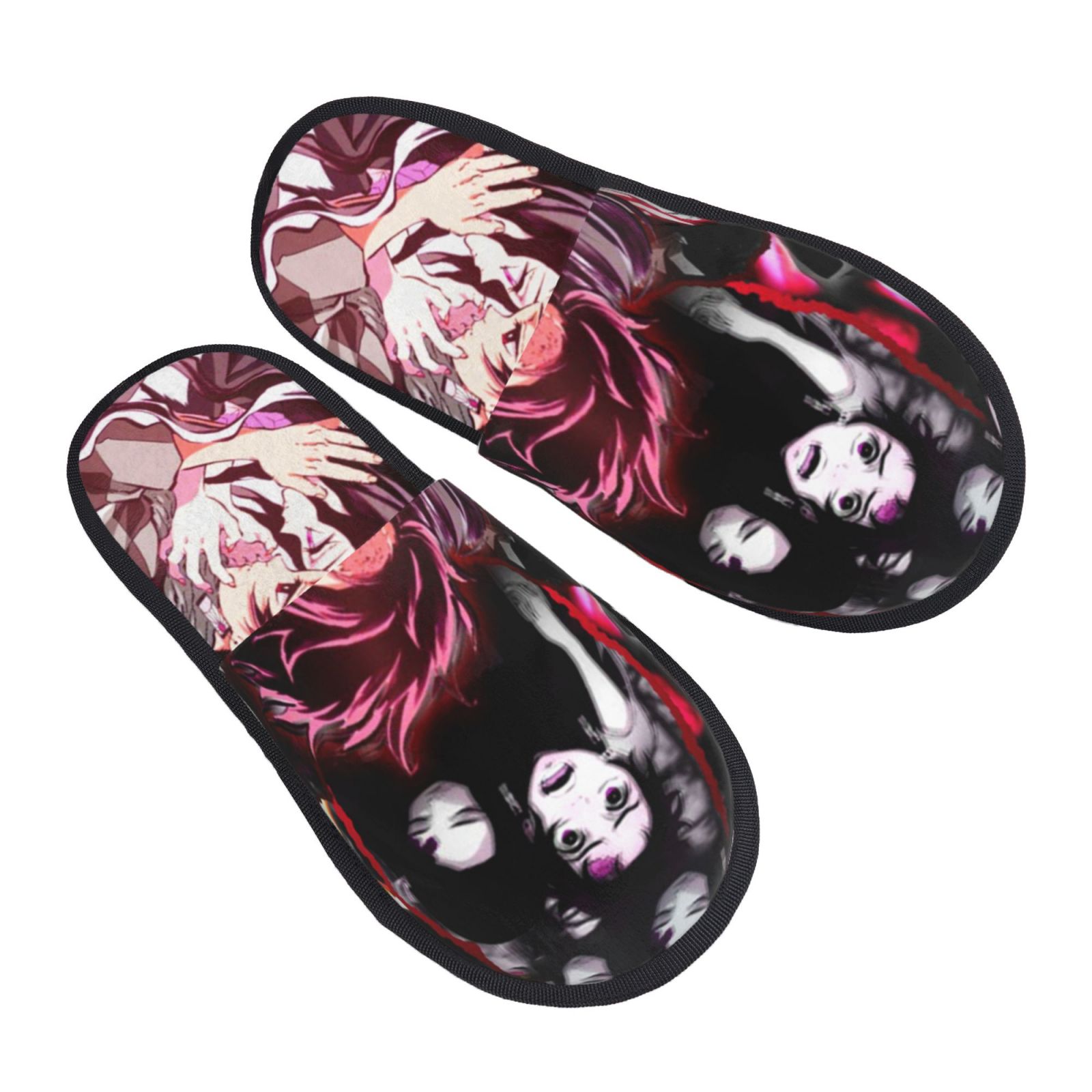 Demon Slayer Kimetsu No Yaiba Furry Slippers For Men Women Fuzzy House ...