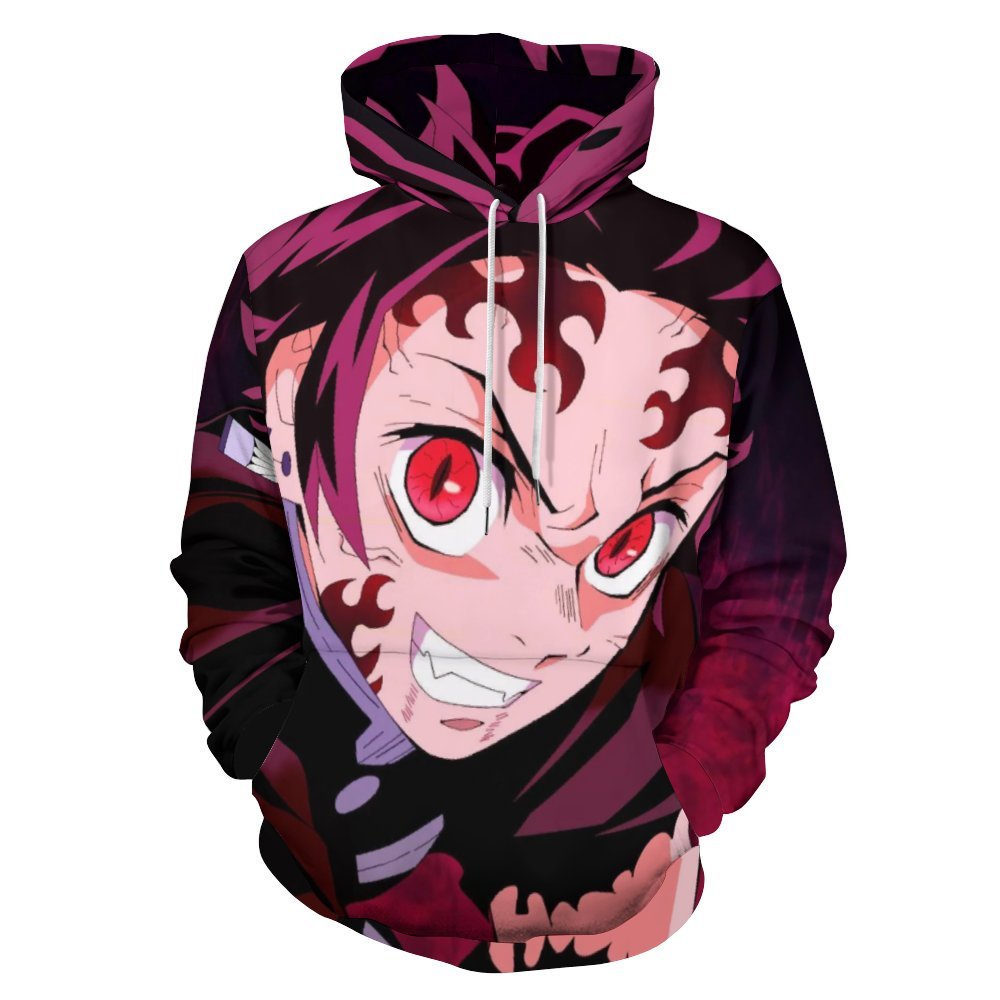 Demon Slayer Kimetsu No Yaiba Hoodie, Anime Novelty Pullover Hoodie ...