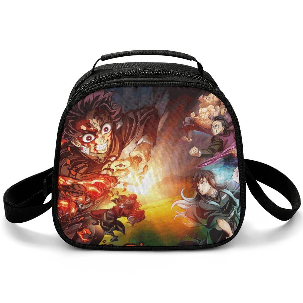 Demon Slayer Kimetsu No Yaiba Insulated Lunch Bag Portable Bento Bag ...