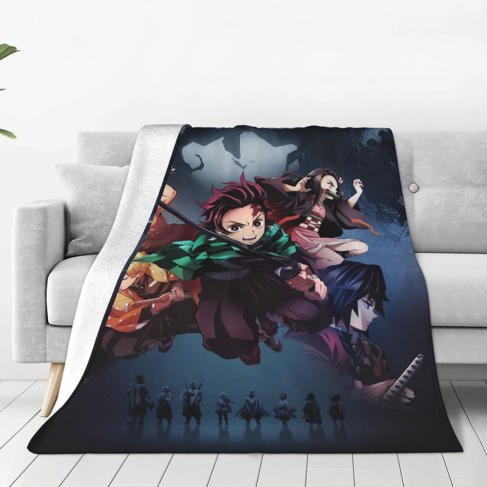 Demon Slayer: Kimetsu No Yaiba Kids Adults Ultra-Soft Micro Fleece ...
