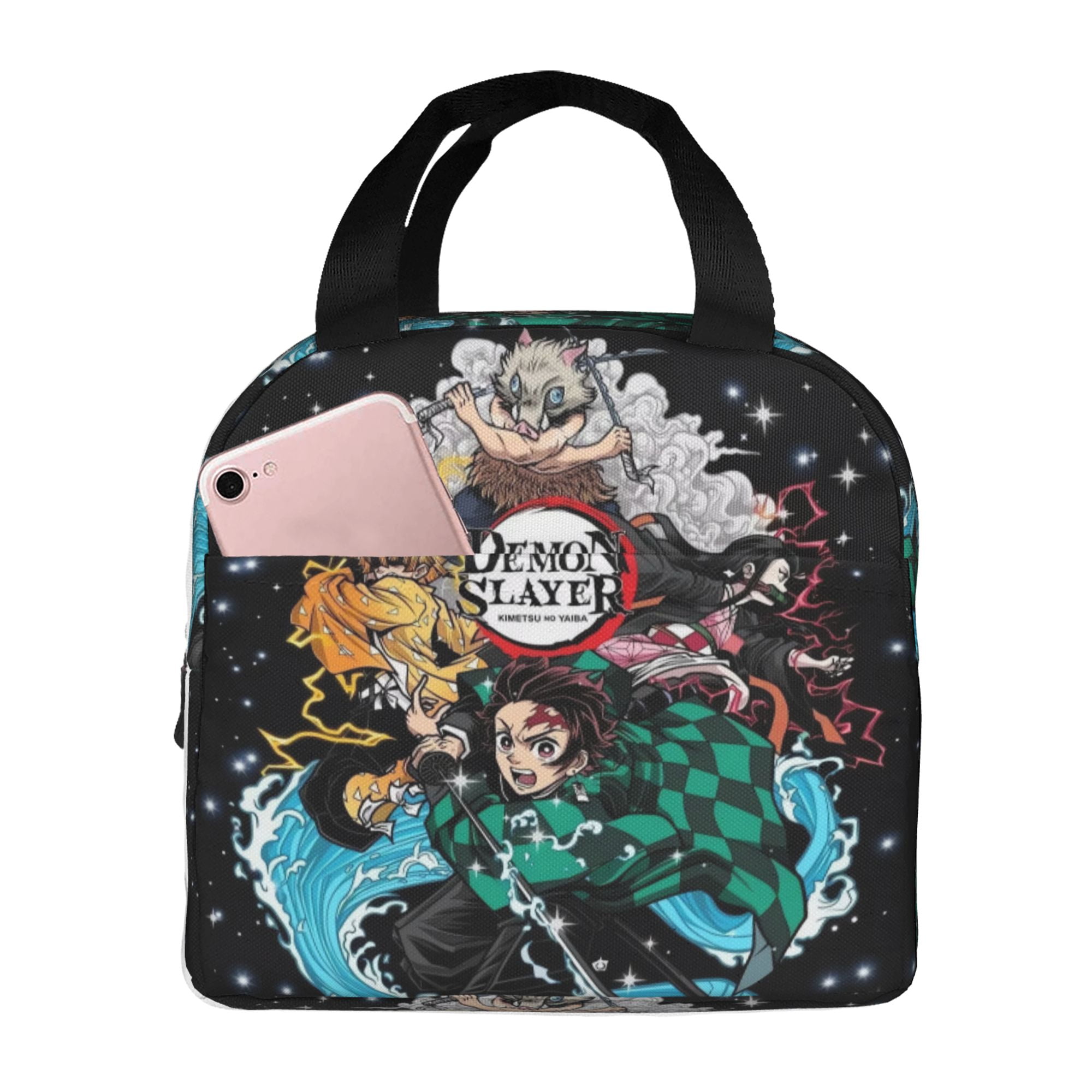 Demon Slayer: Kimetsu No Yaiba Lunch Bag Tote Bag Insulated Lunch Box ...