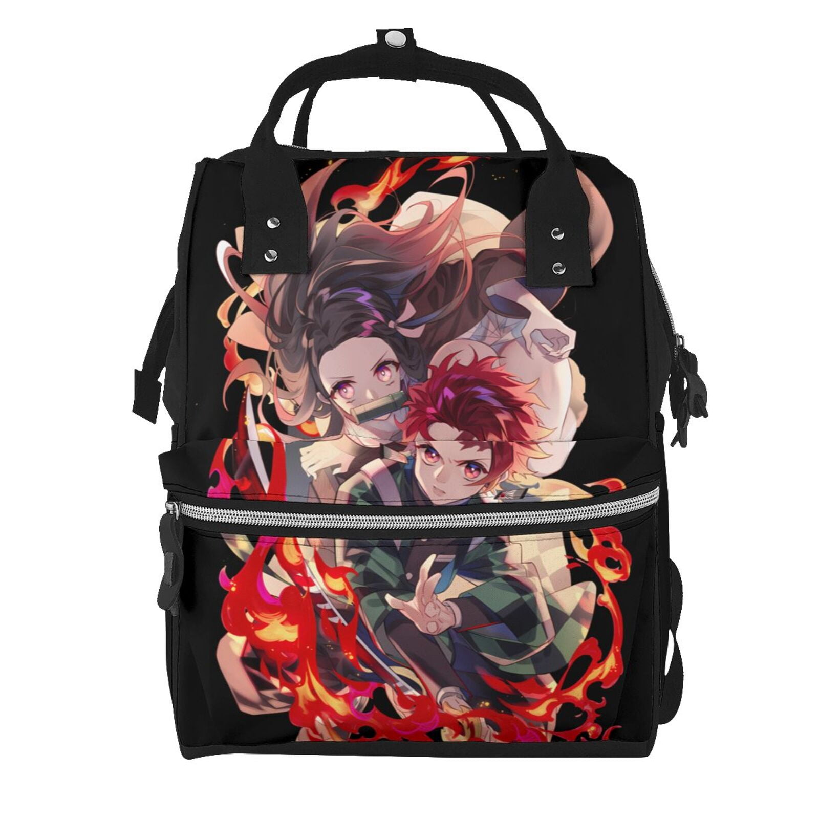 Demon Slayer Kimetsu No Yaiba Mummy Diaper Bag Backpack Casual Shoulder ...
