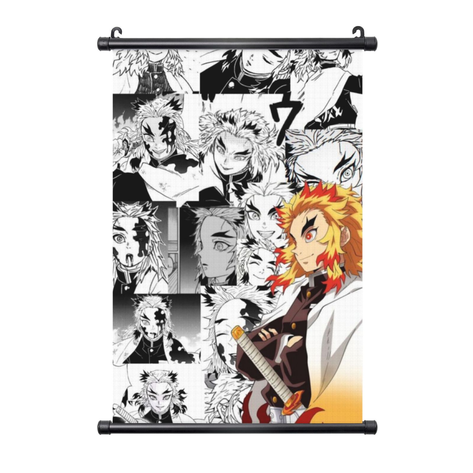 Demon Slayer Kimetsu No Yaiba Poster Hanger, Anime Artwork Painting ...