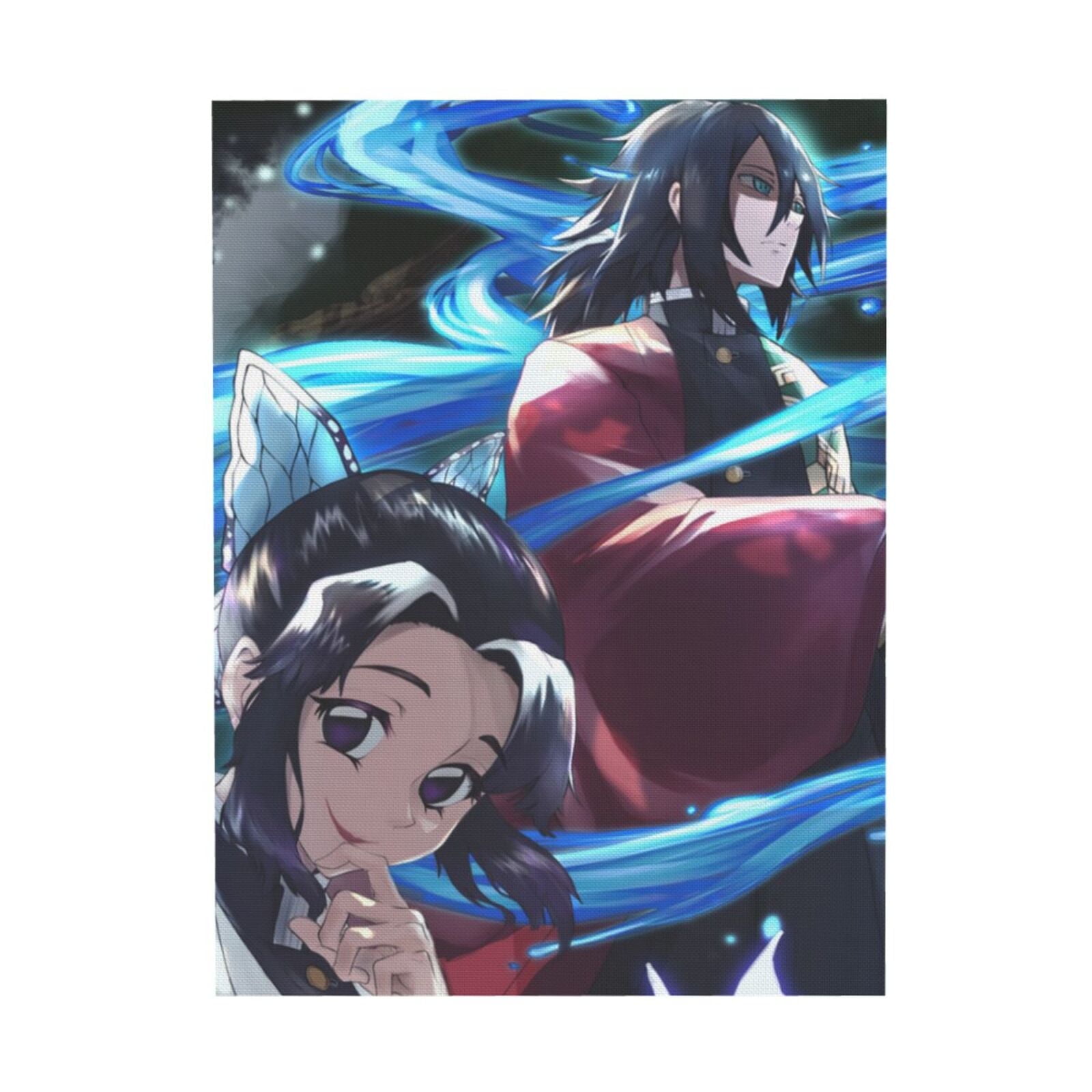 Demon Slayer Kimetsu No Yaiba Poster, Japan Anime Canvas Wall Art For ...