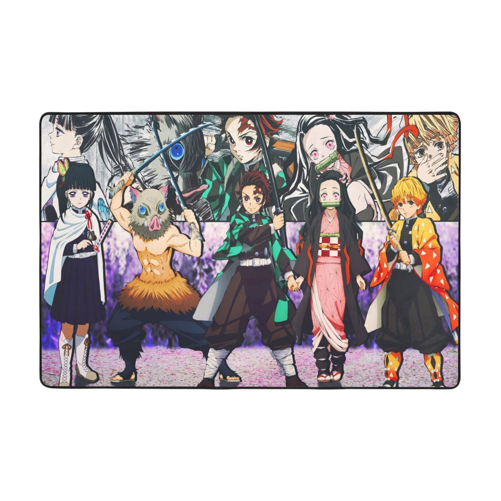 Demon Slayer Kimetsu No Yaiba Rugs Washable Cover Floor Rug Carpets ...