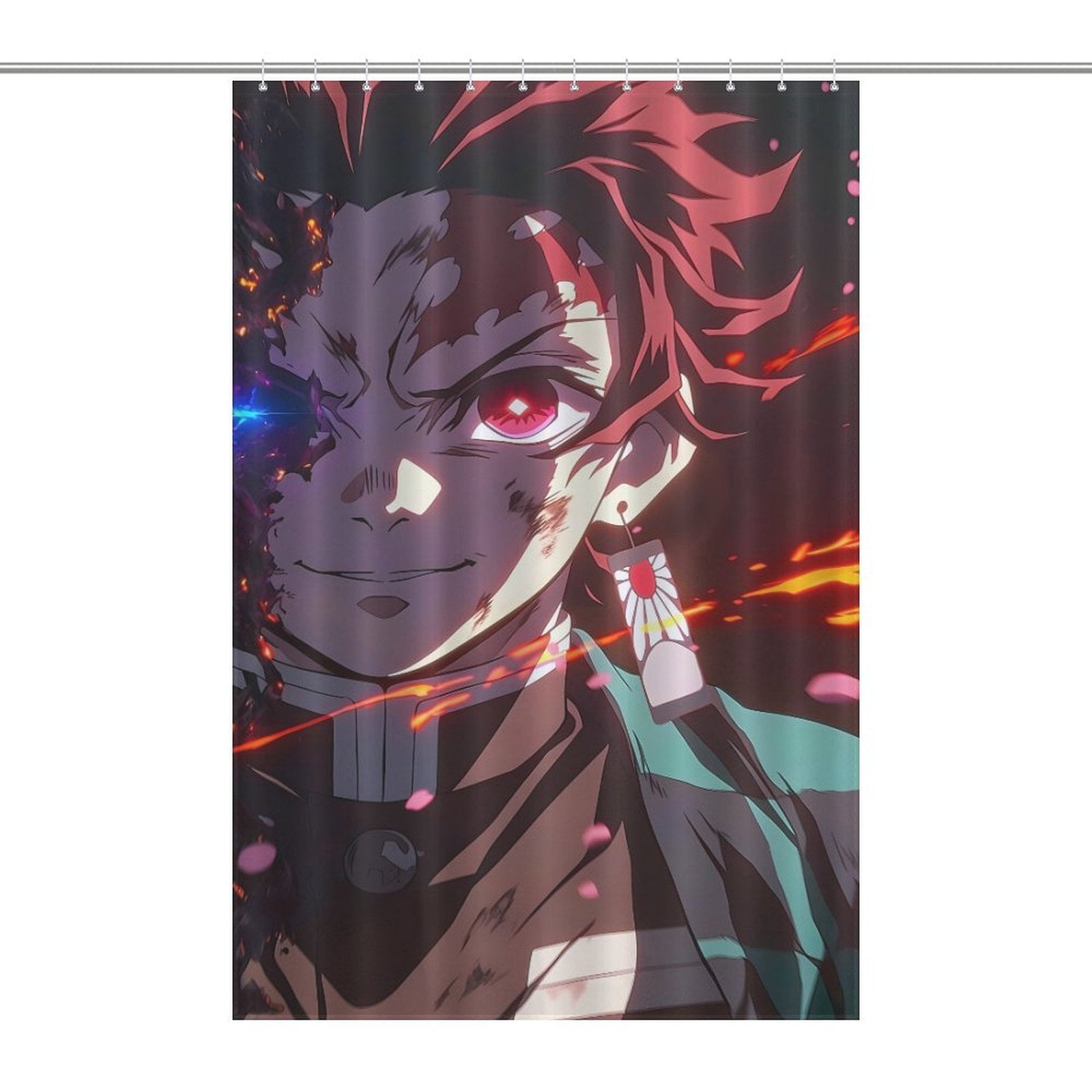 Demon-Slayer-Kimetsu-No-Yaiba Shower Curtains, Bath Decor Fabric ...
