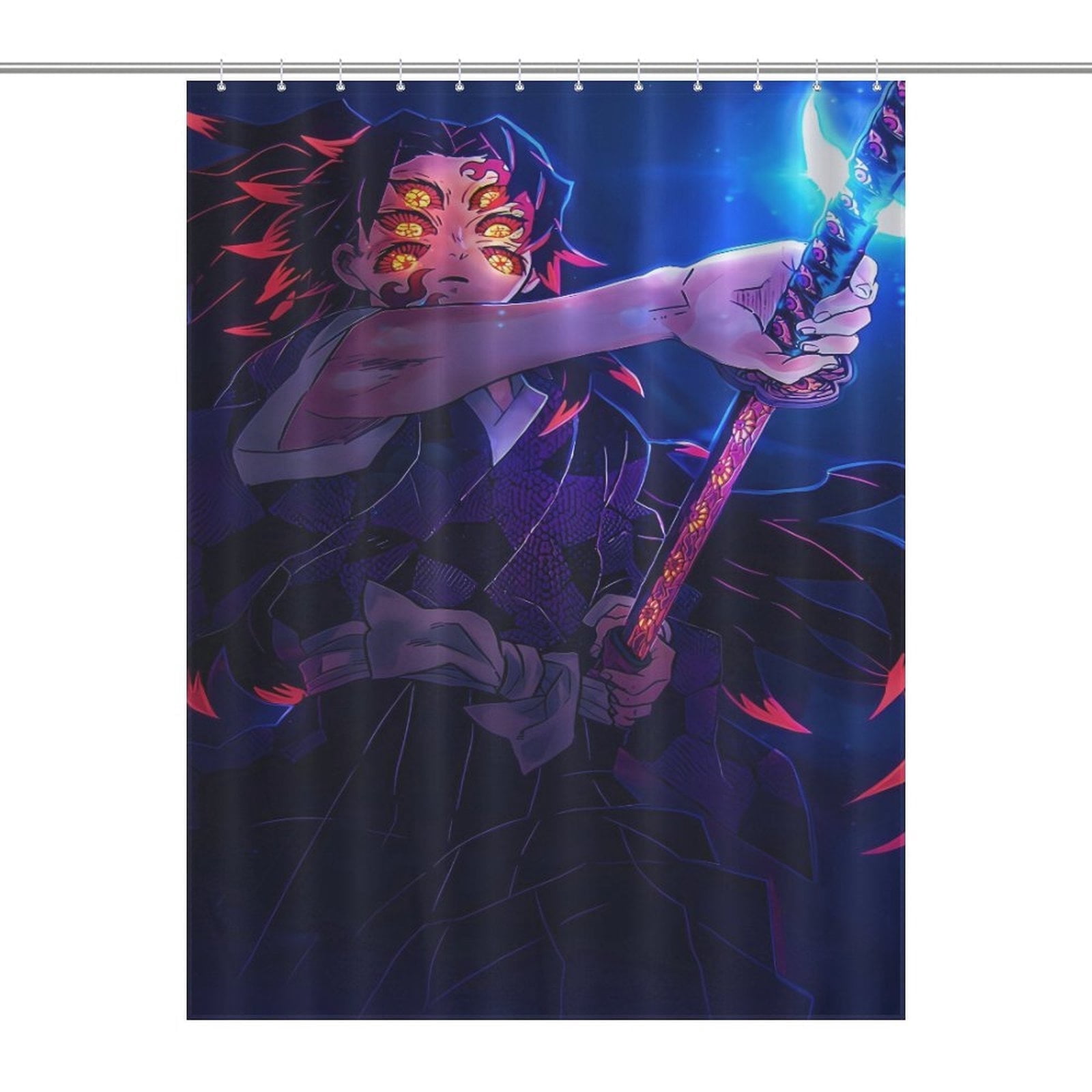Demon-Slayer-Kimetsu-No-Yaiba Shower Curtains, Bath Decor Fabric ...