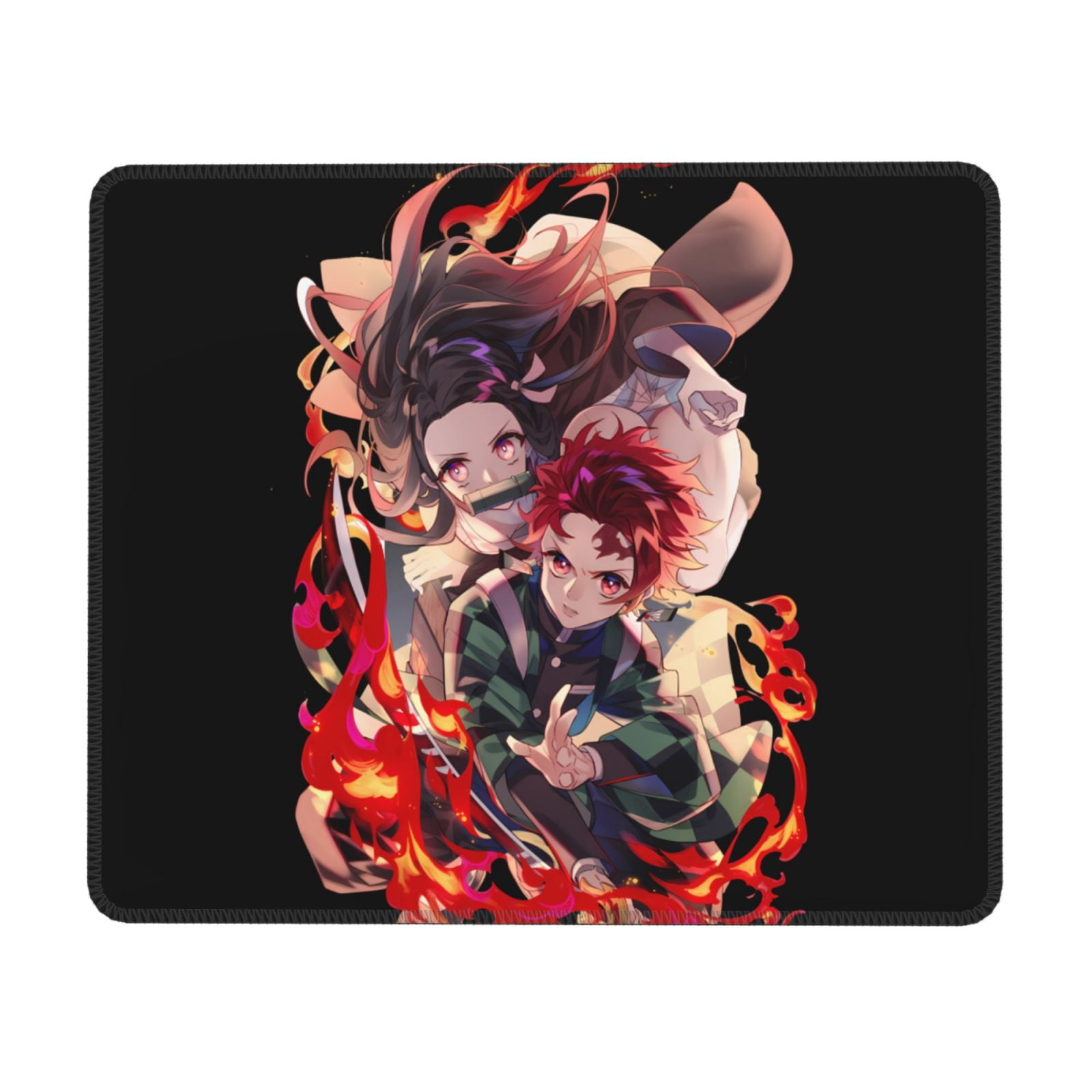Demon Slayer Kimetsu No Yaiba Mouse Pad Square Mouse Pad for Desk Soft ...