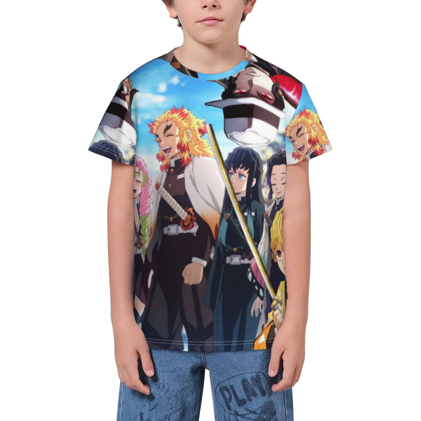 Demon Slayer Kimetsu No Yaiba T Shirts, Anime Shirts For Boys Girls ...