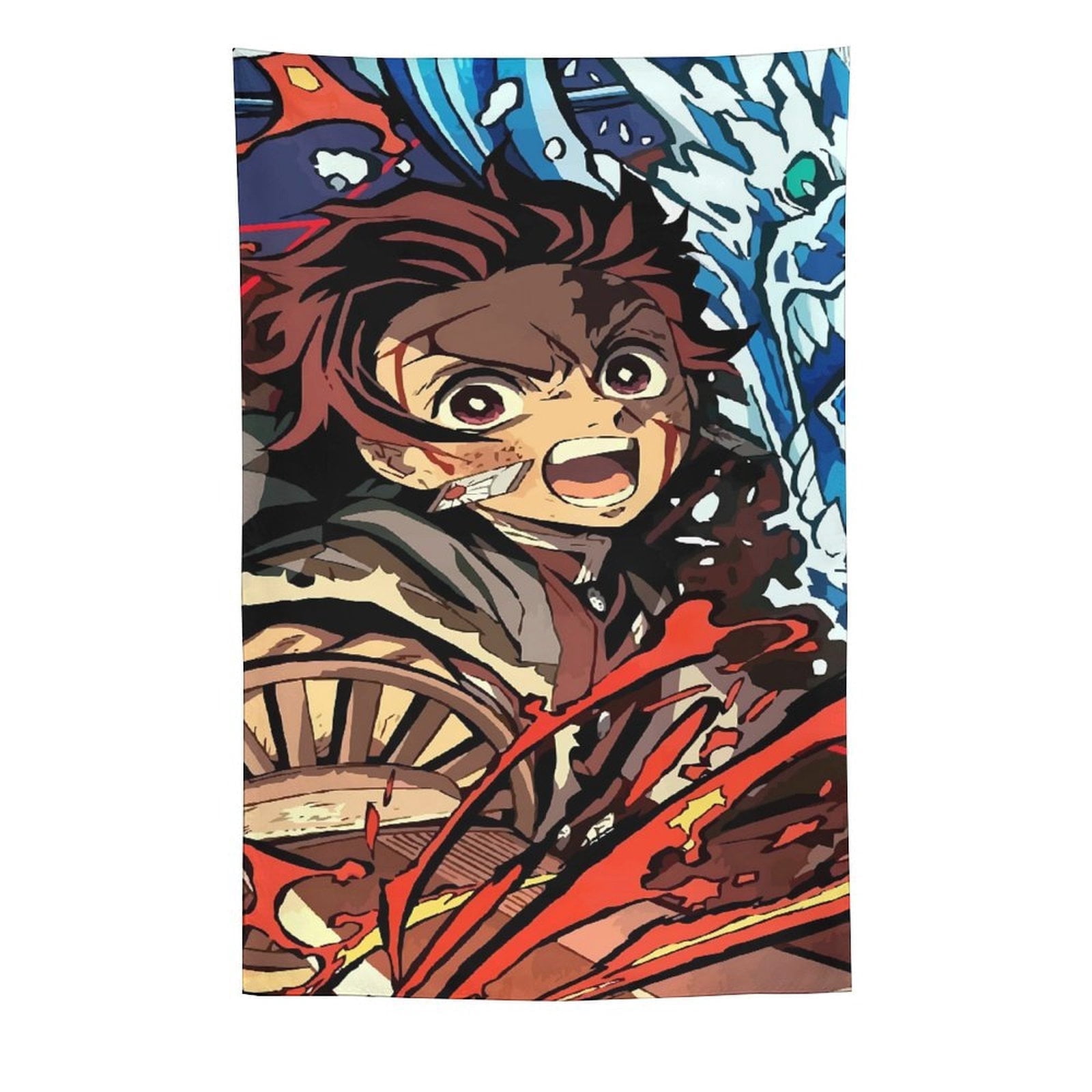 Demon-Slayer-Kimetsu-No-Yaiba Tapestry, Wall Hanging Decor, Aesthetic ...