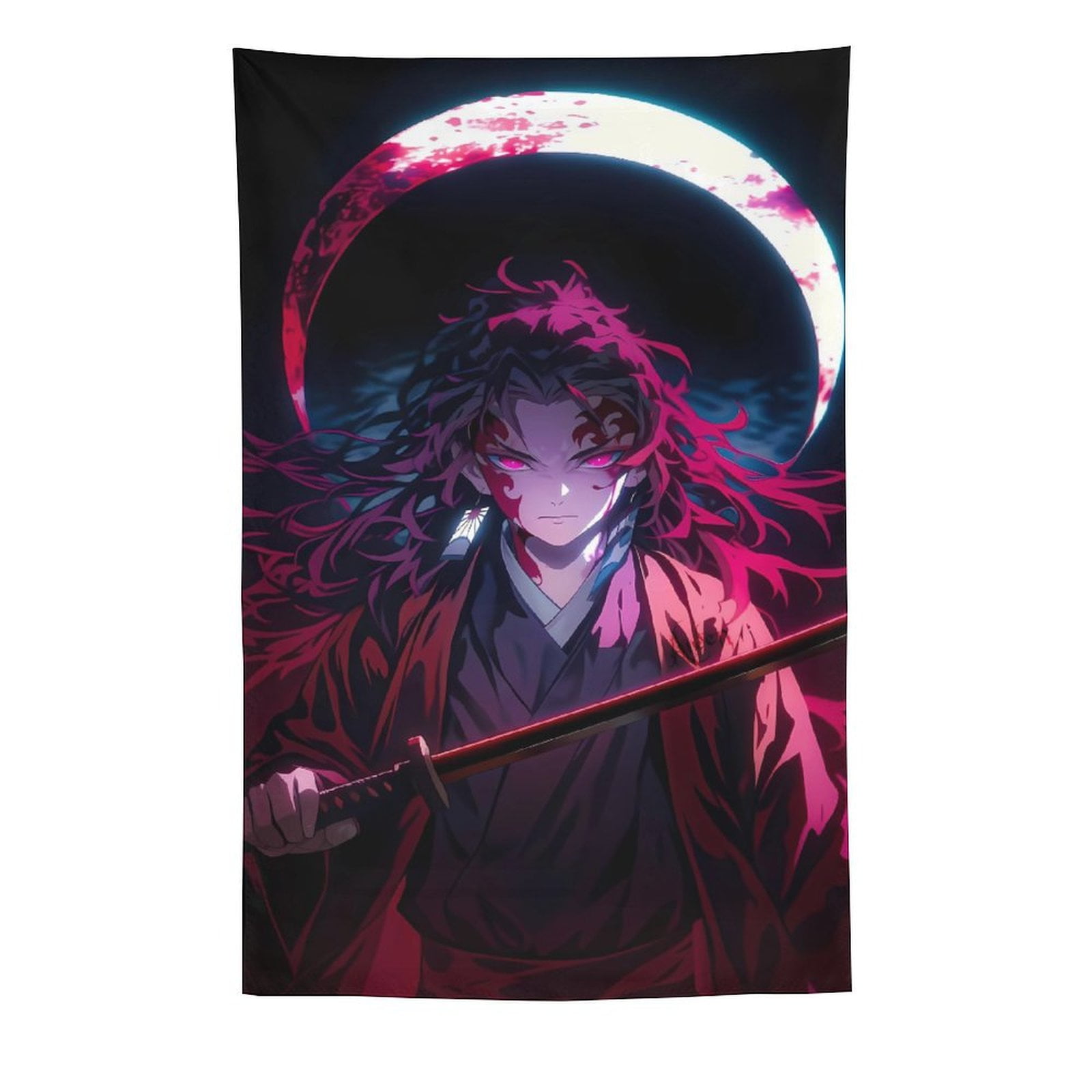 Demon-Slayer-Kimetsu-No-Yaiba Tapestry, Wall Hanging Decor, Aesthetic ...