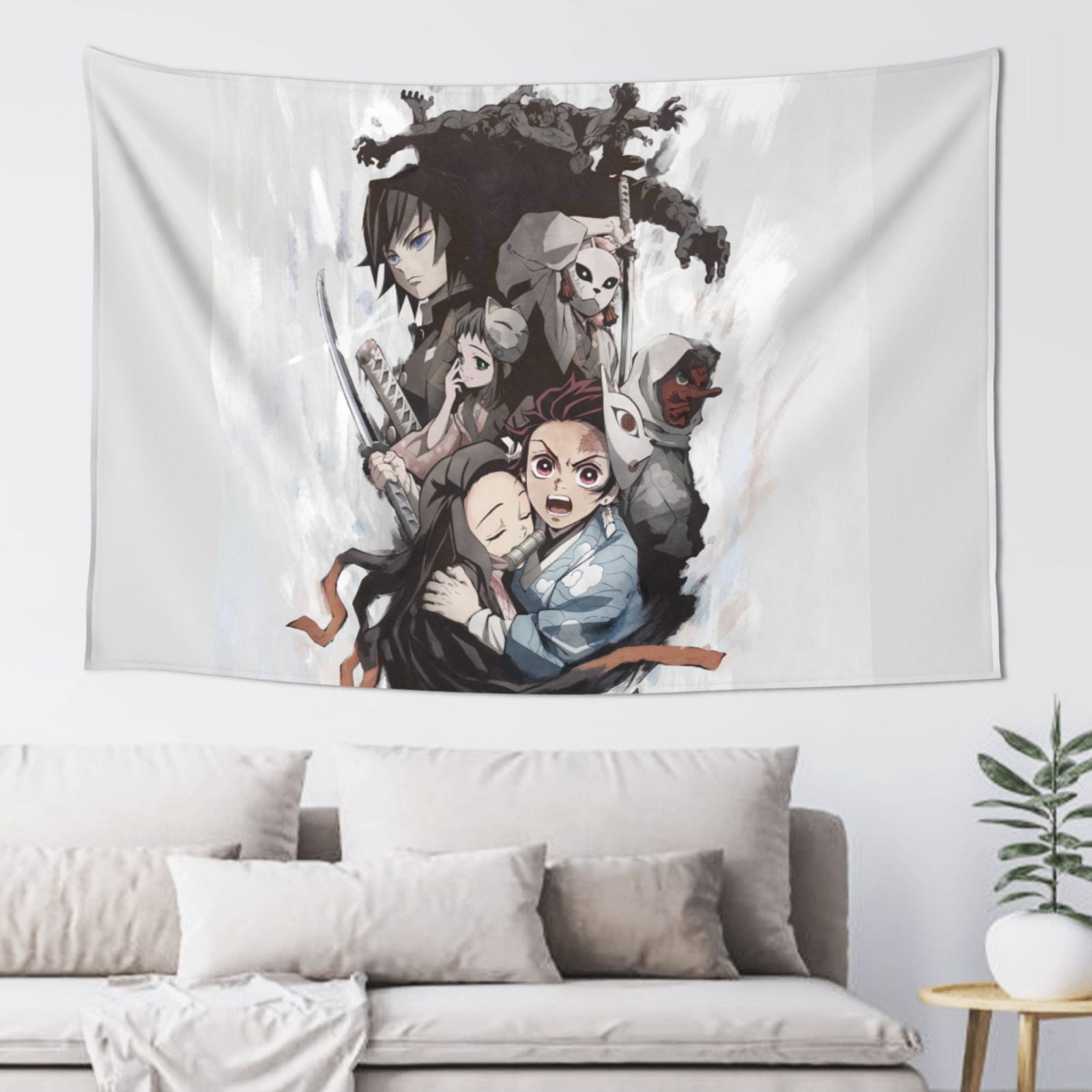 Demon Slayer Kimetsu No Yaiba Tapestry Wall Hanging Home Decoration ...