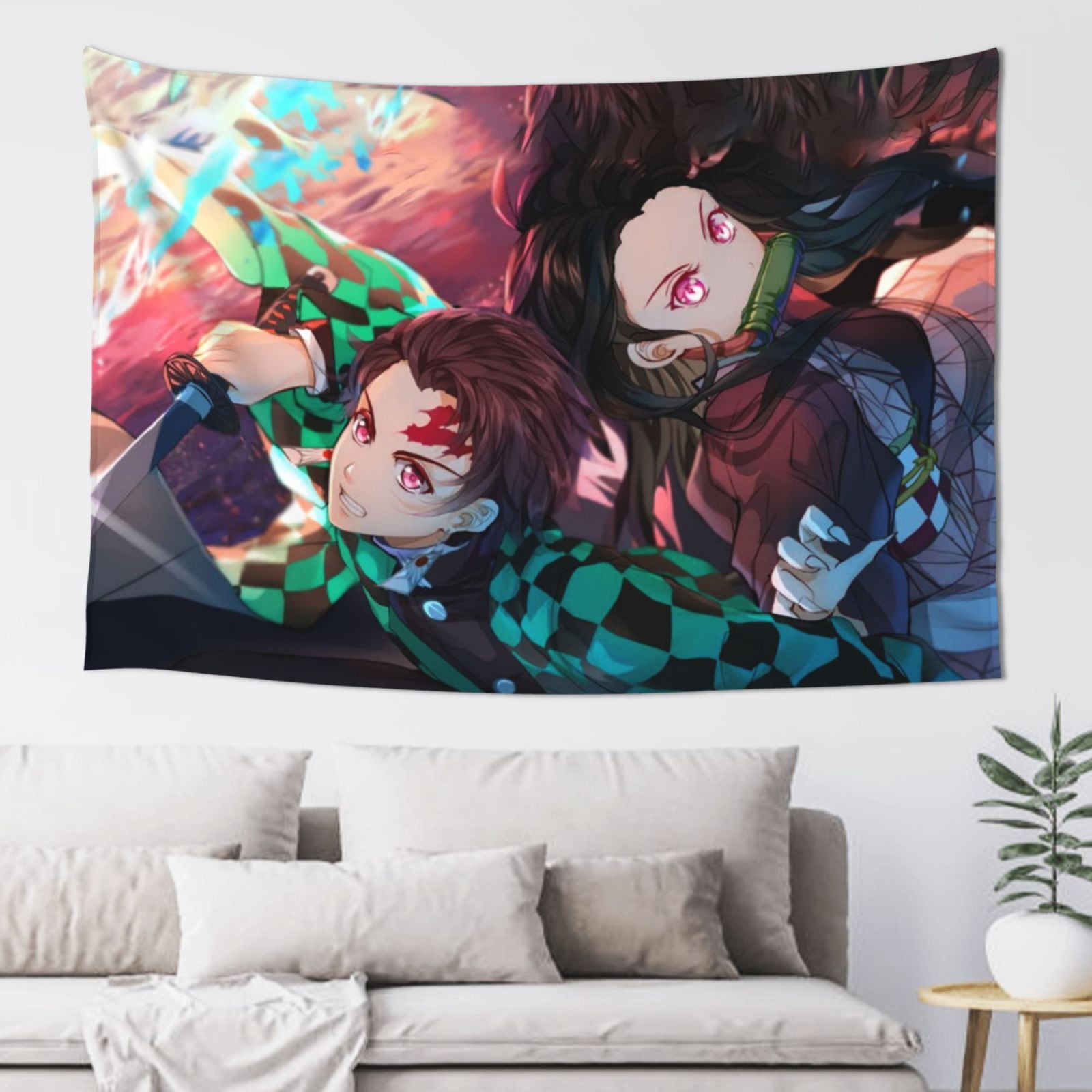 Demon Slayer Kimetsu No Yaiba Tapestry Wall Hanging Home Decoration ...