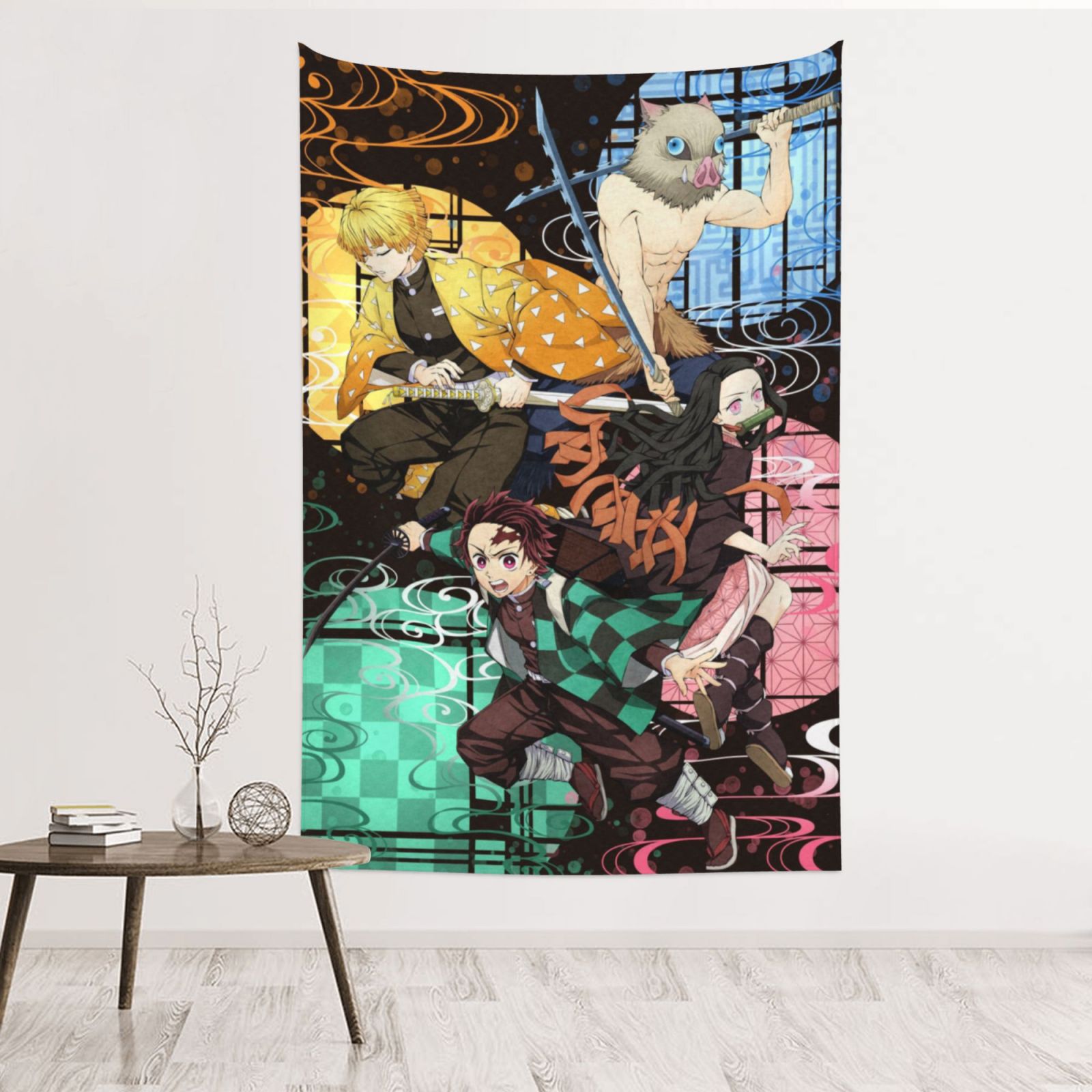 Demon Slayer: Kimetsu No Yaiba Tapestry Wave Wall Hanging Home ...