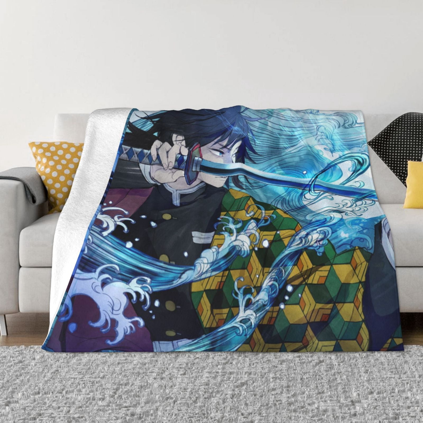 Demon Slayer: Kimetsu No Yaiba Throw Blanket Couch Bed Sofa Soft ...