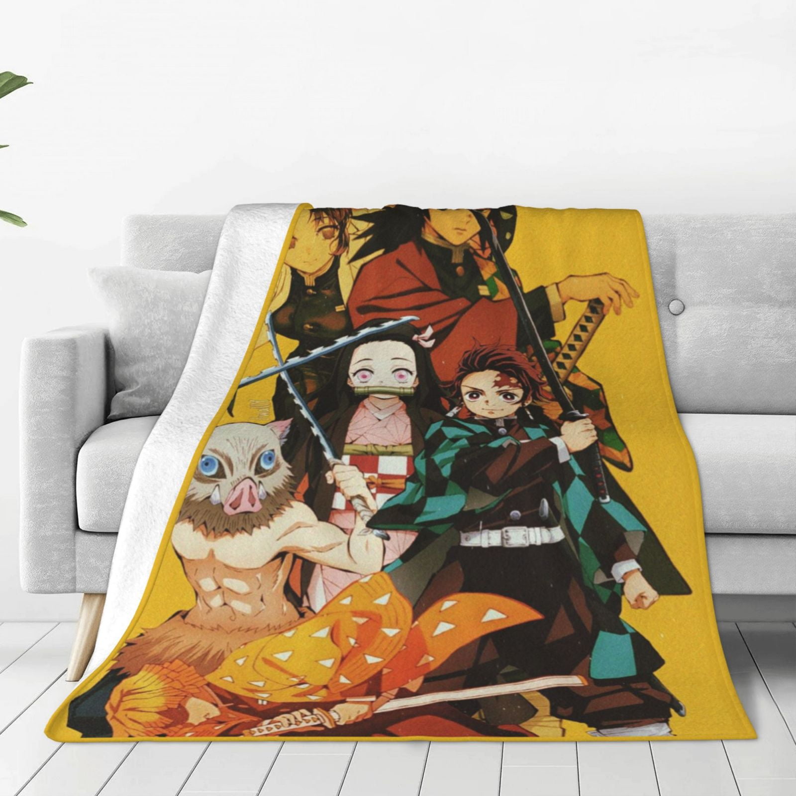 Demon Slayer: Kimetsu No Yaiba Throw Blanket Couch Bed Sofa Soft ...