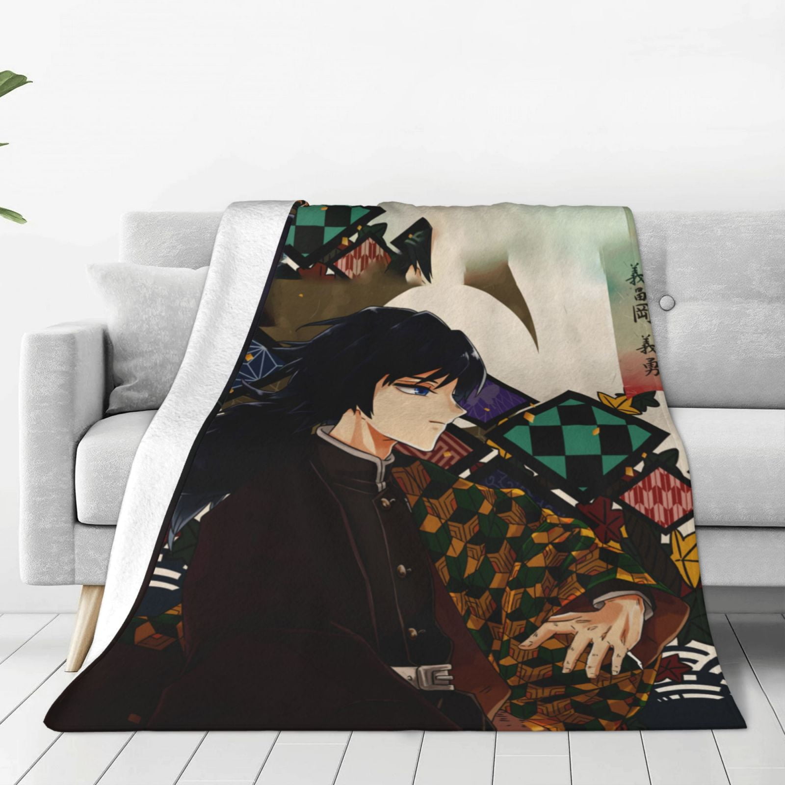 Demon Slayer Kimetsu No Yaiba Ultra-Soft Micro Fleece Blanket Throw All ...
