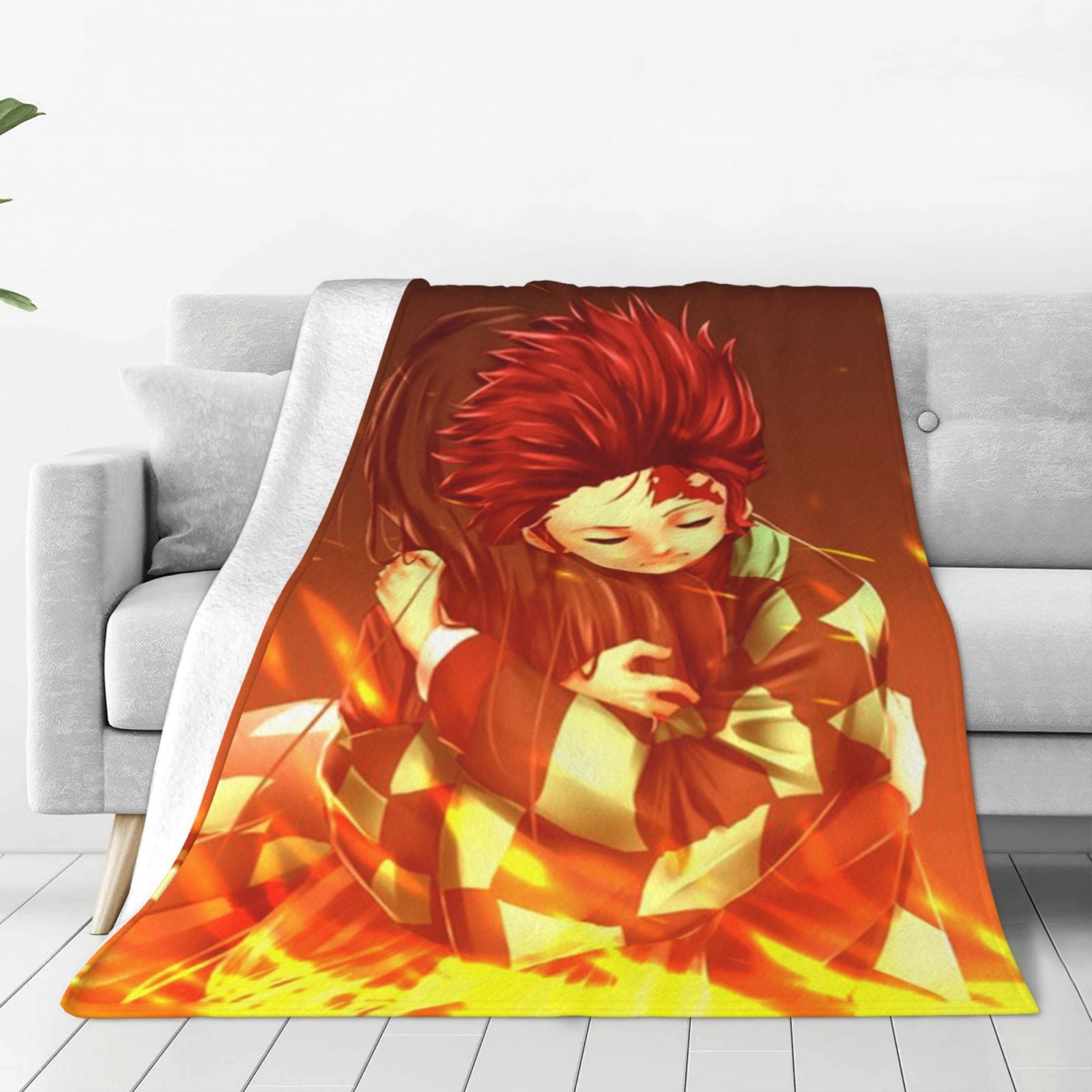 Demon Slayer Kimetsu No Yaiba Ultra-Soft Micro Fleece Blanket Throw All ...