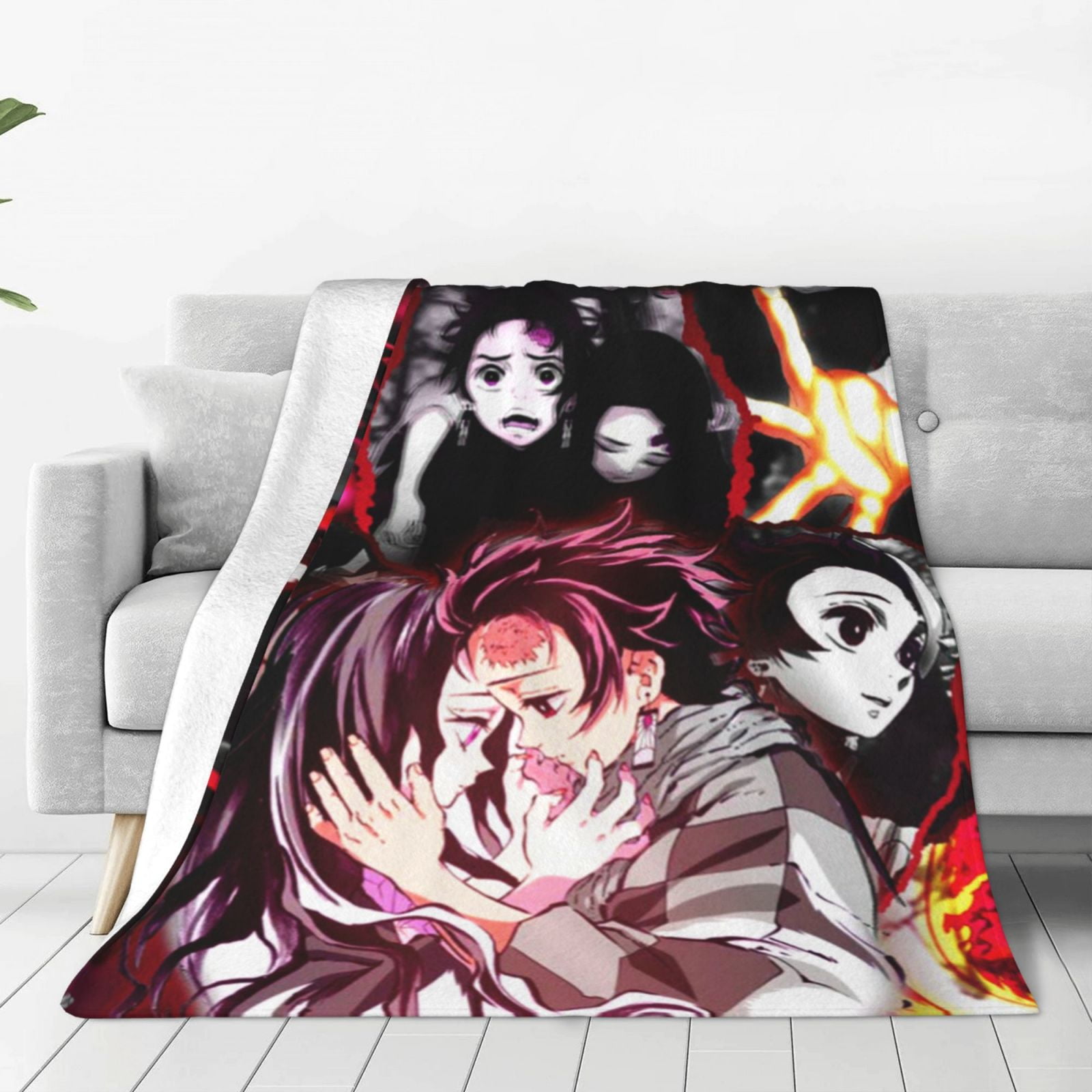 Demon Slayer Kimetsu No Yaiba Ultra-Soft Micro Fleece Blanket Throw All ...