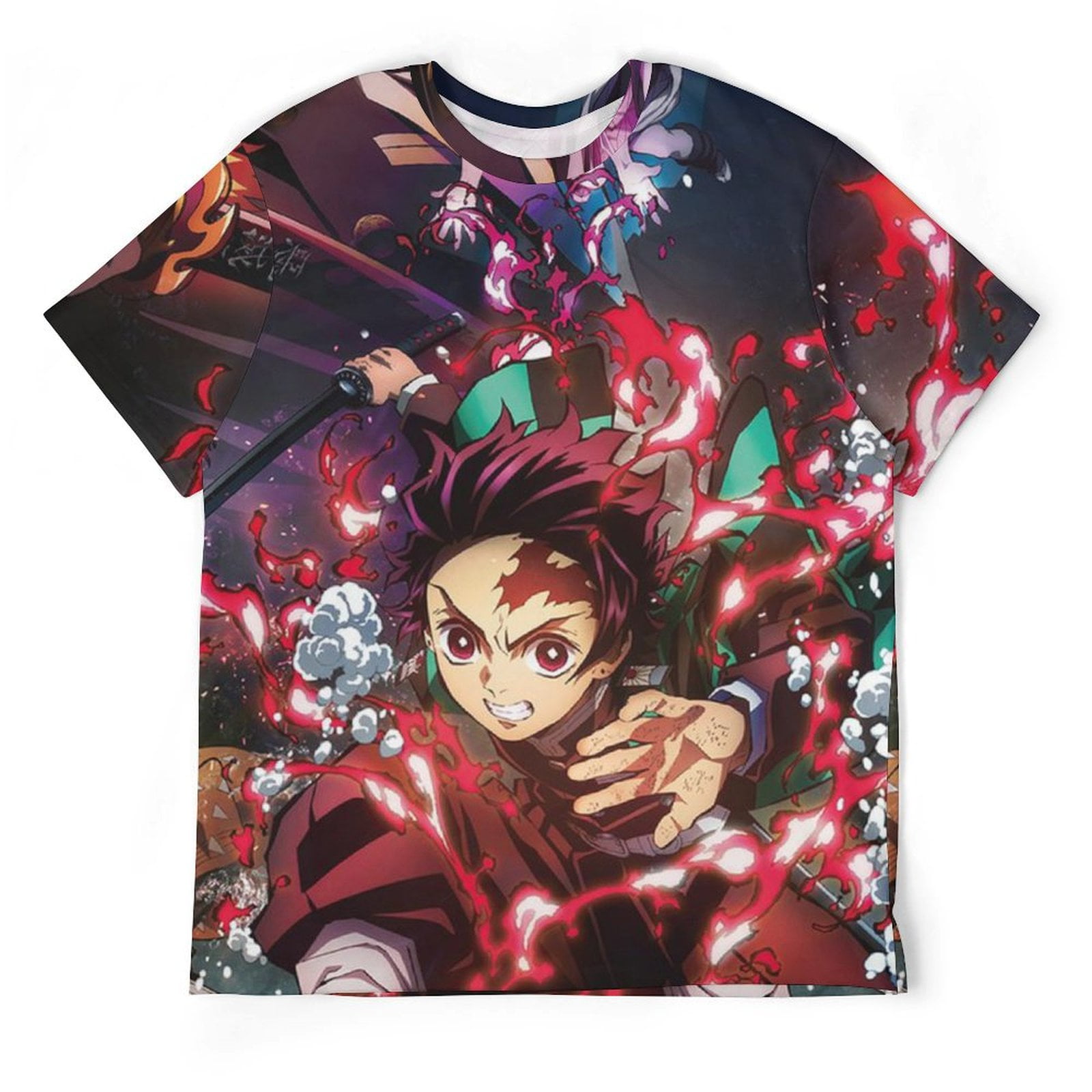 Demon Slayer Kimetsu No Yaiba Unisex T Shirt Short-sleeve Shirt For Men ...