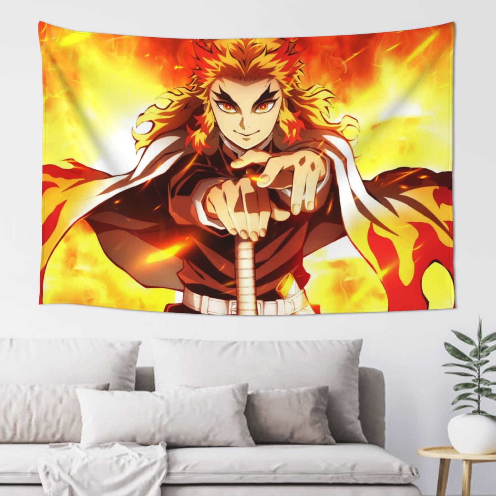 Demon Slayer Kimetsu No Yaiba Wall Tapestry, Anime Tapestries, Hippie ...