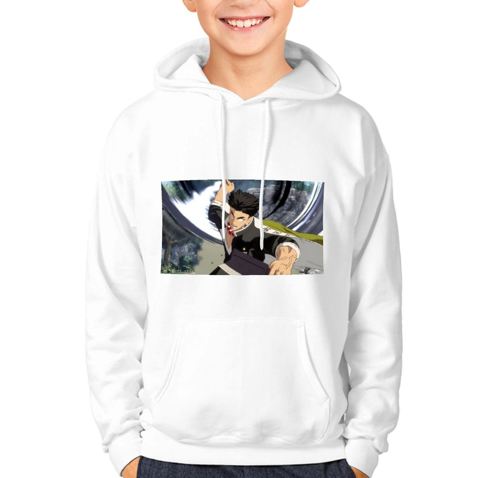 Demon Slayer Kimetsu No Yaiba White Kids' Hoodie 3d Print Sweatshirt ...