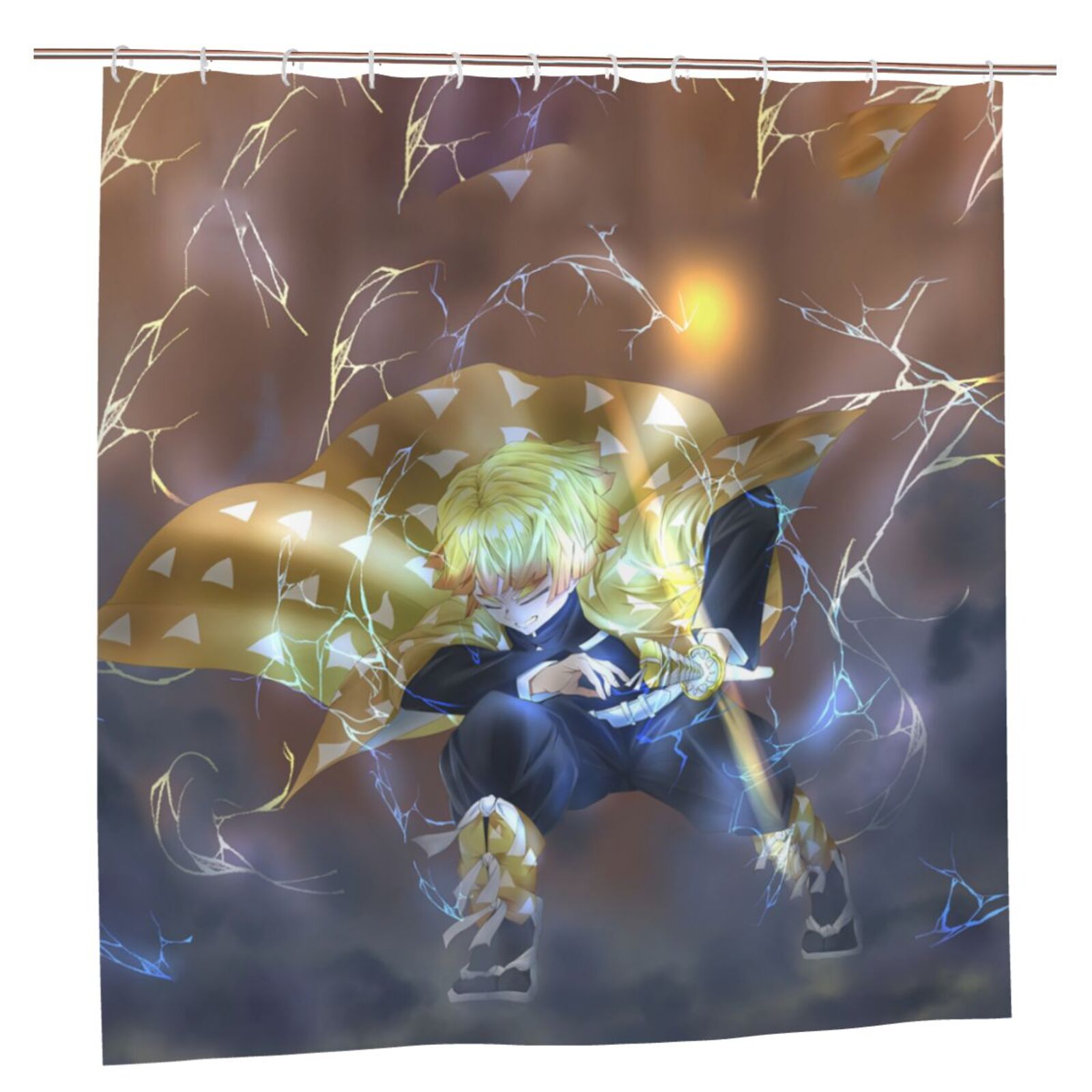 Demon Slayer Kimetsu no Yaiba Bathroom Shower Curtain,Bath Curtains ...