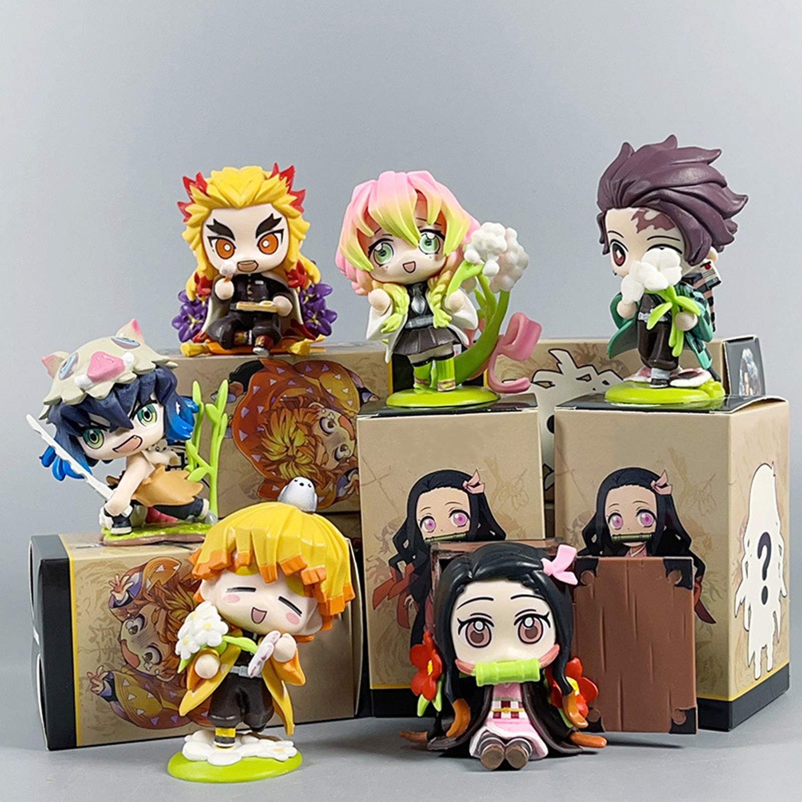 Demon Slayer: Kimetsu no Yaiba Collection Action Figures Series (Set of ...