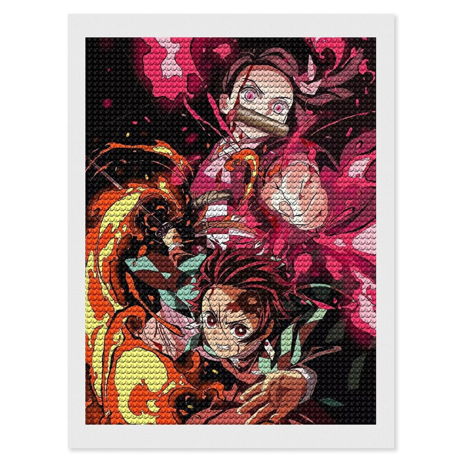 Demon Slayer: Kimetsu No Yaiba Diamond Art Kits for Adults 5D Diamond ...