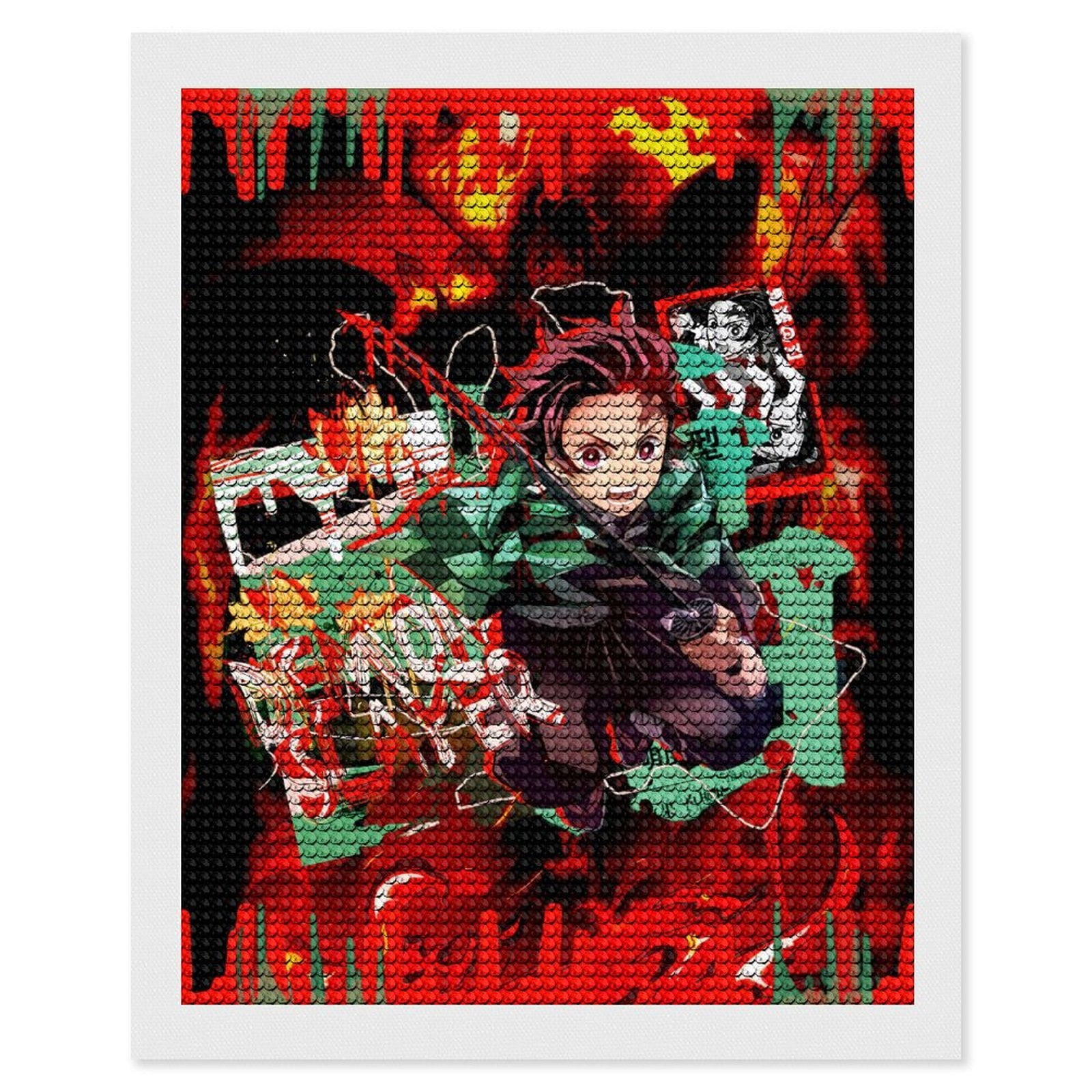 Demon Slayer: Kimetsu No Yaiba Diamond Art Kits for Adults 5D Diamond ...