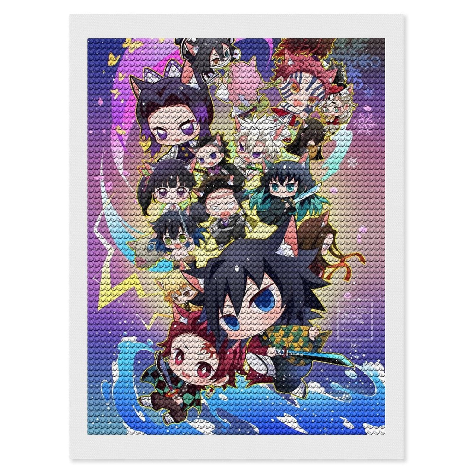 Demon Slayer Kimetsu No Yaiba Diamond Art Kits for Adults 5D Diamond ...