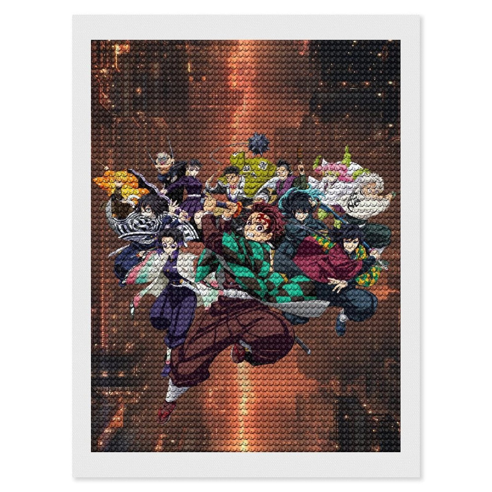 Demon Slayer Kimetsu No Yaiba Diamond Art Kits for Adults 5D Diamond ...