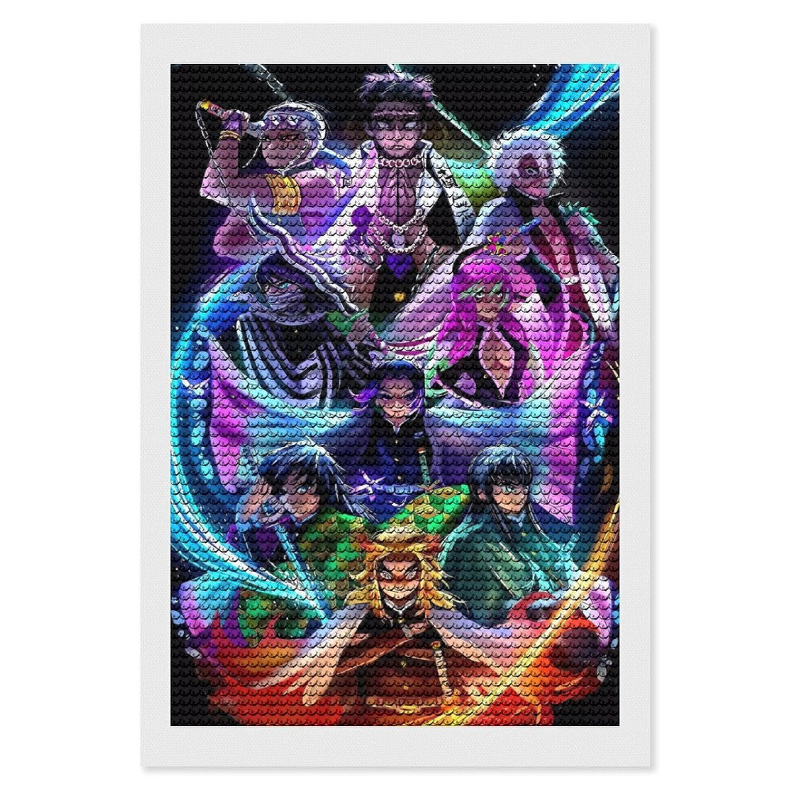 Demon Slayer: Kimetsu No Yaiba Diamond Art Kits for Adults 5D Diamond ...