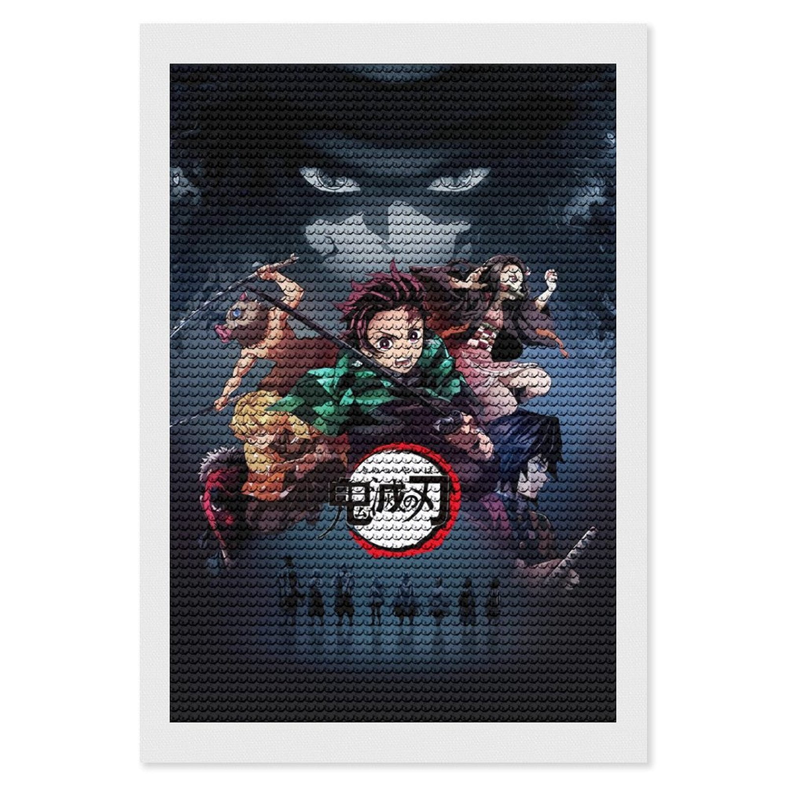 Demon Slayer: Kimetsu No Yaiba Diamond Art Kits for Adults 5D Diamond ...