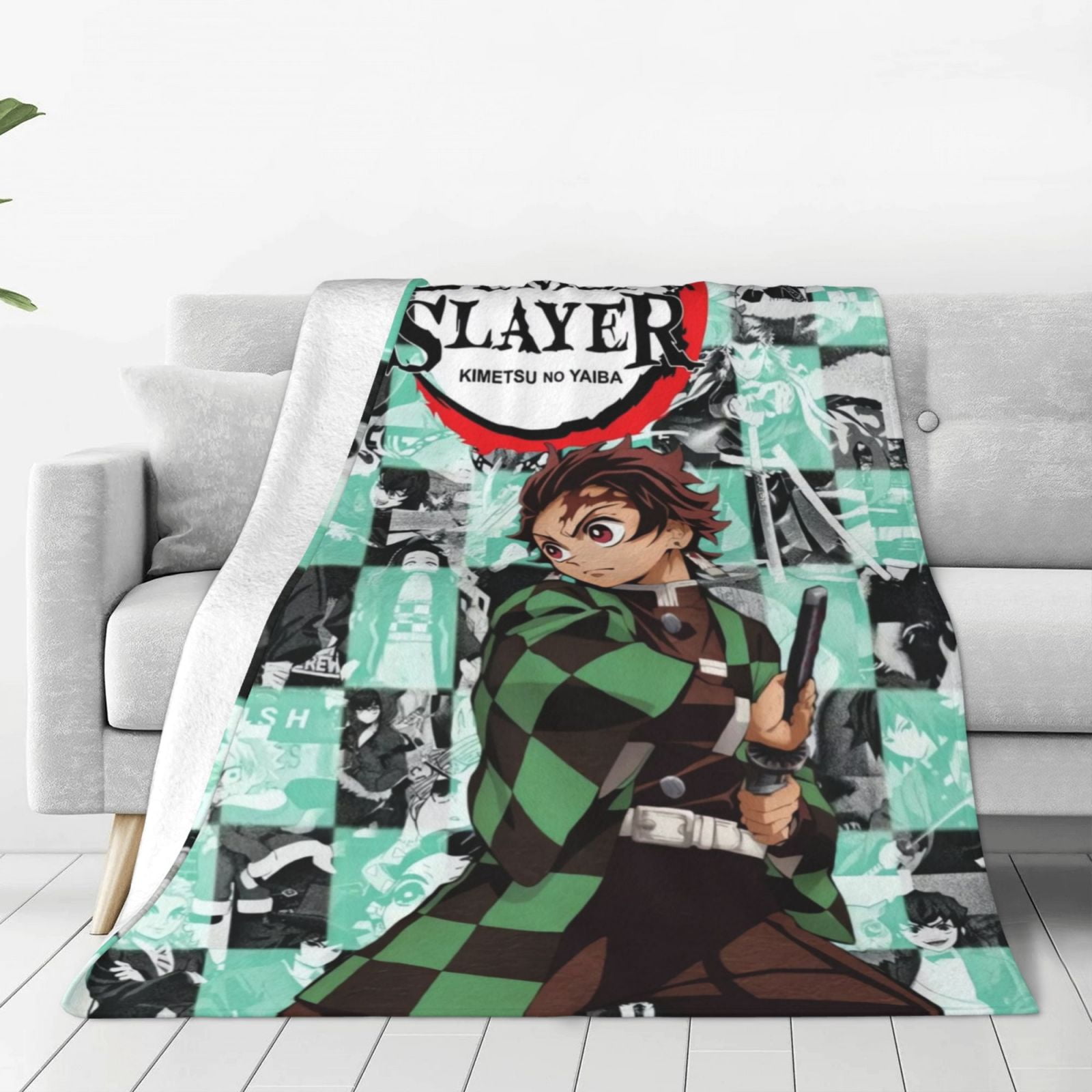 Demon Slayer: Kimetsu No Yaiba Throw Blanket Couch Bed Sofa Soft ...