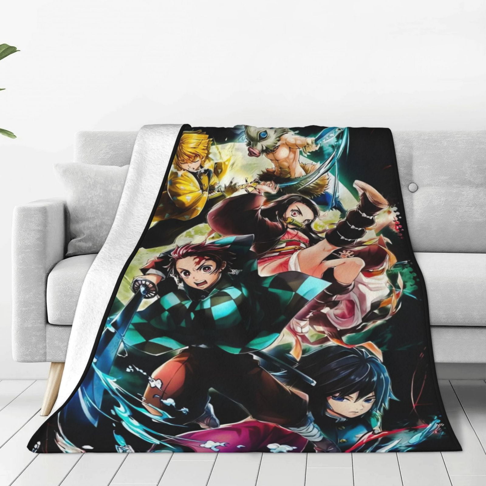 Demon Slayer: Kimetsu No Yaiba Throw Blanket Couch Bed Sofa Soft ...