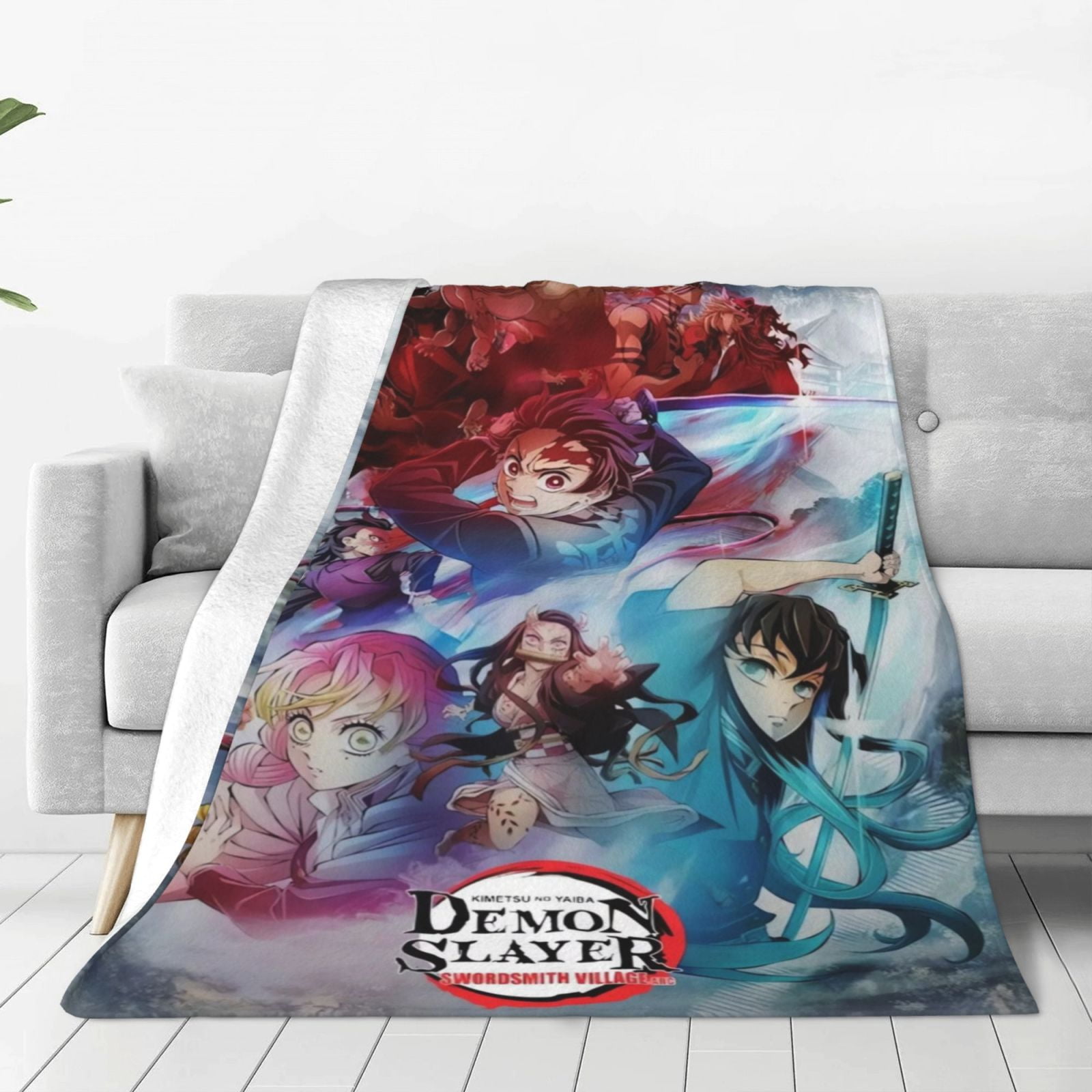 Demon Slayer: Kimetsu No Yaiba Throw Blanket Couch Bed Sofa Soft ...