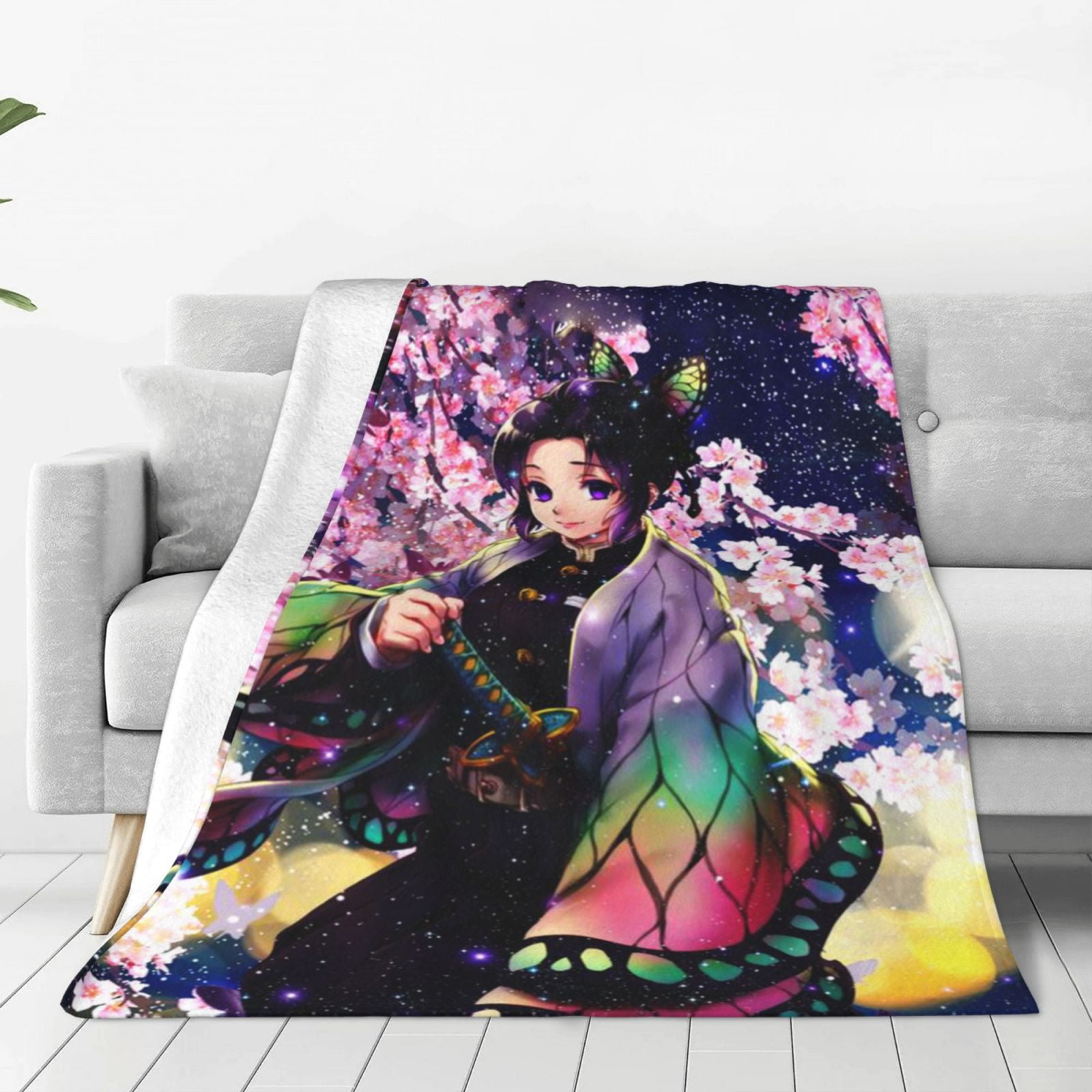 Demon Slayer Kimetsu No Yaiba Ultra-Soft Micro Fleece Blanket Throw All ...