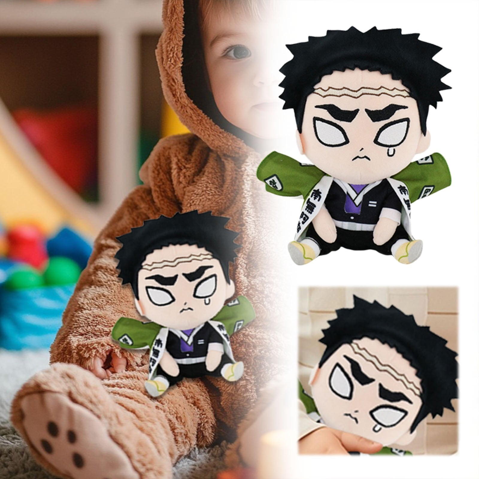Demon Slayer Kimetsu no Yaiba Chibi Plush - Himejima Gyomei,7.87 inch ...